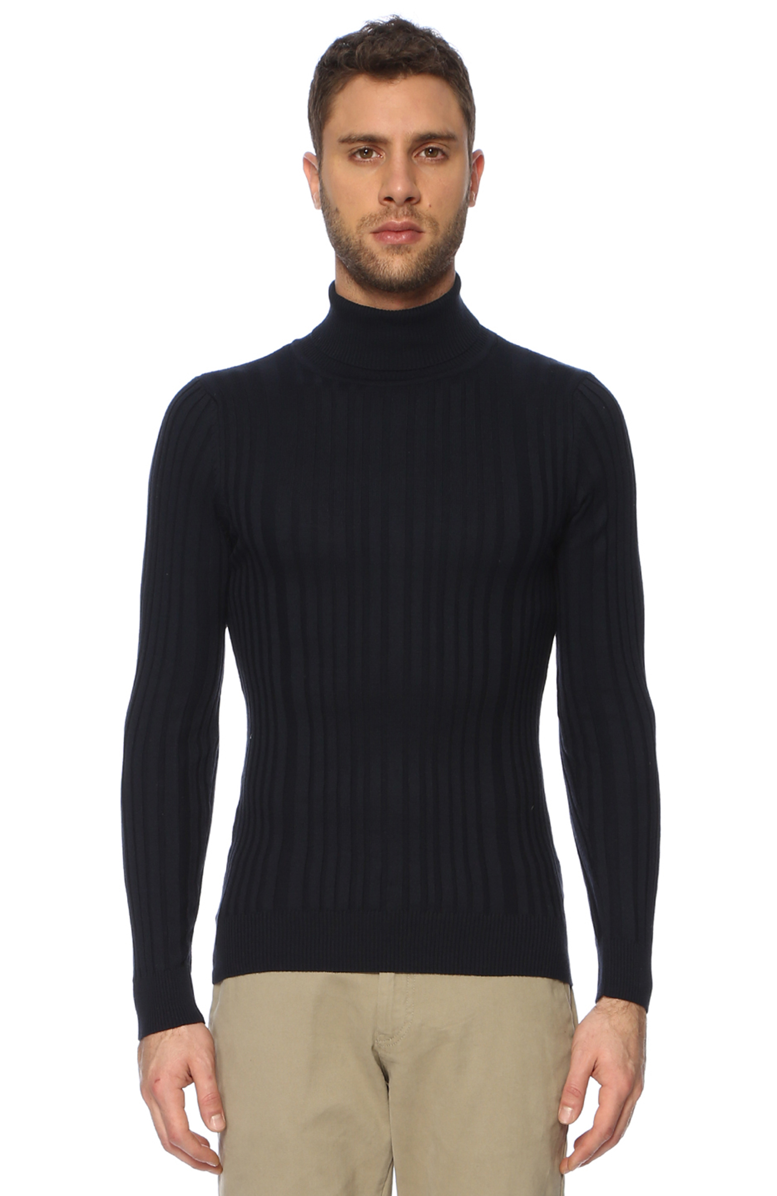 Balıkçı Yaka Lacivert Kazak Balıkçı Yaka Lacivert Kazak