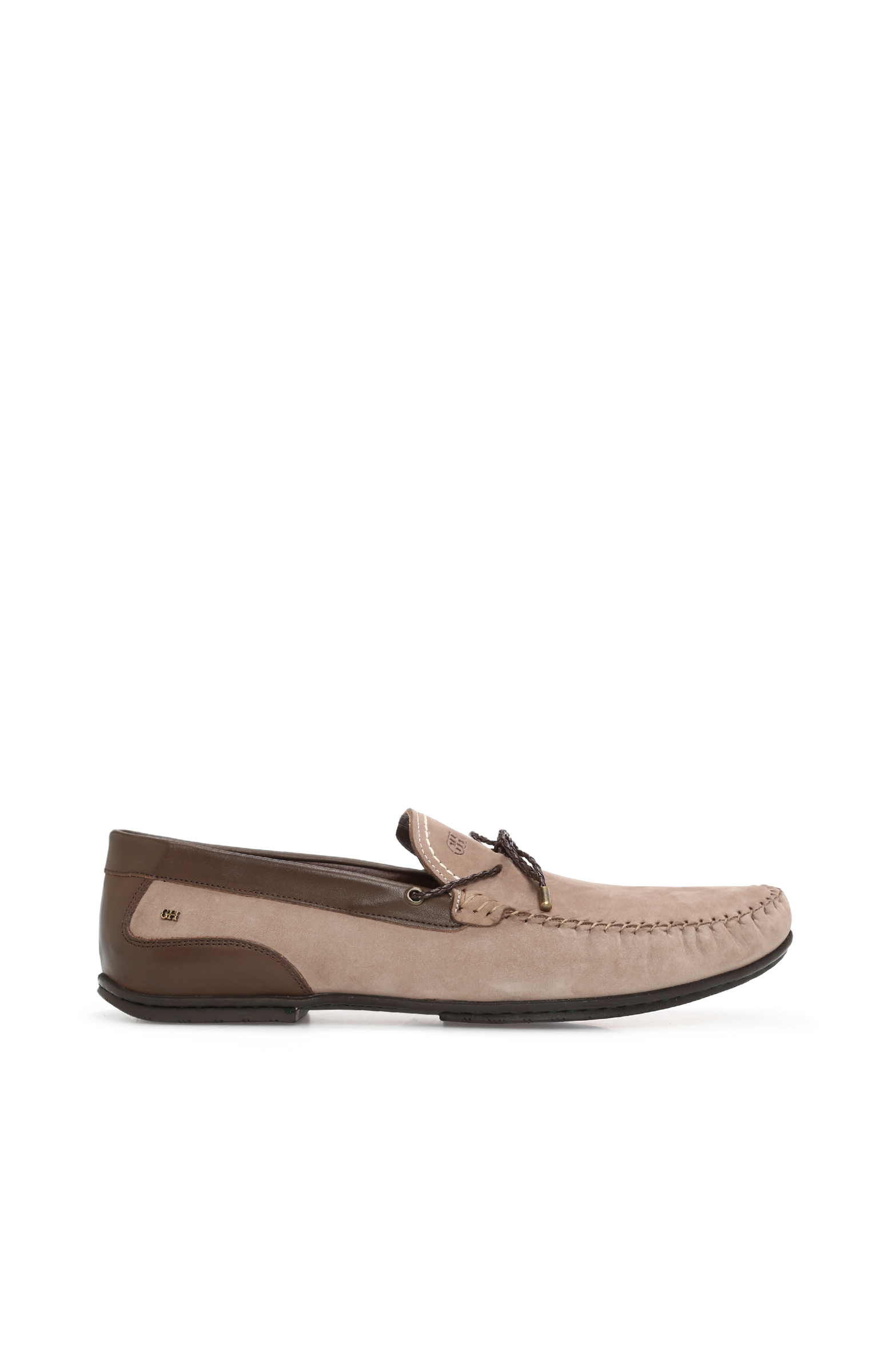 Vizon Bağcıklı Erkek Nubuk Loafer Vizon Bağcıklı Erkek Nubuk Loafer