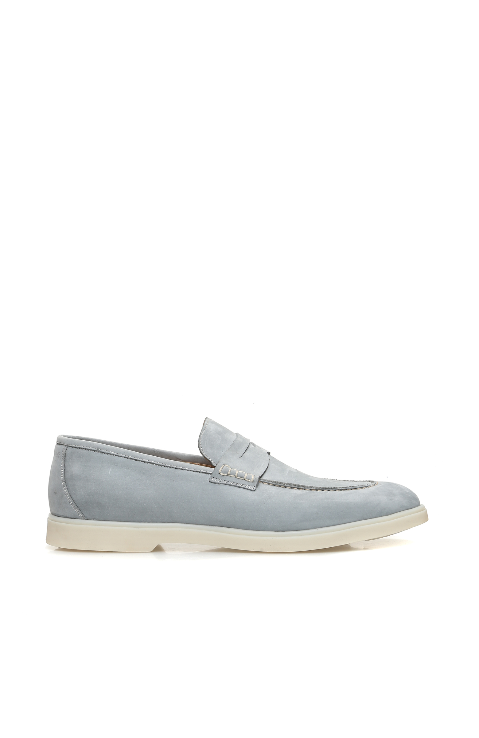 Mavi Bantlı Erkek Nubuk Loafer Mavi Bantlı Erkek Nubuk Loafer