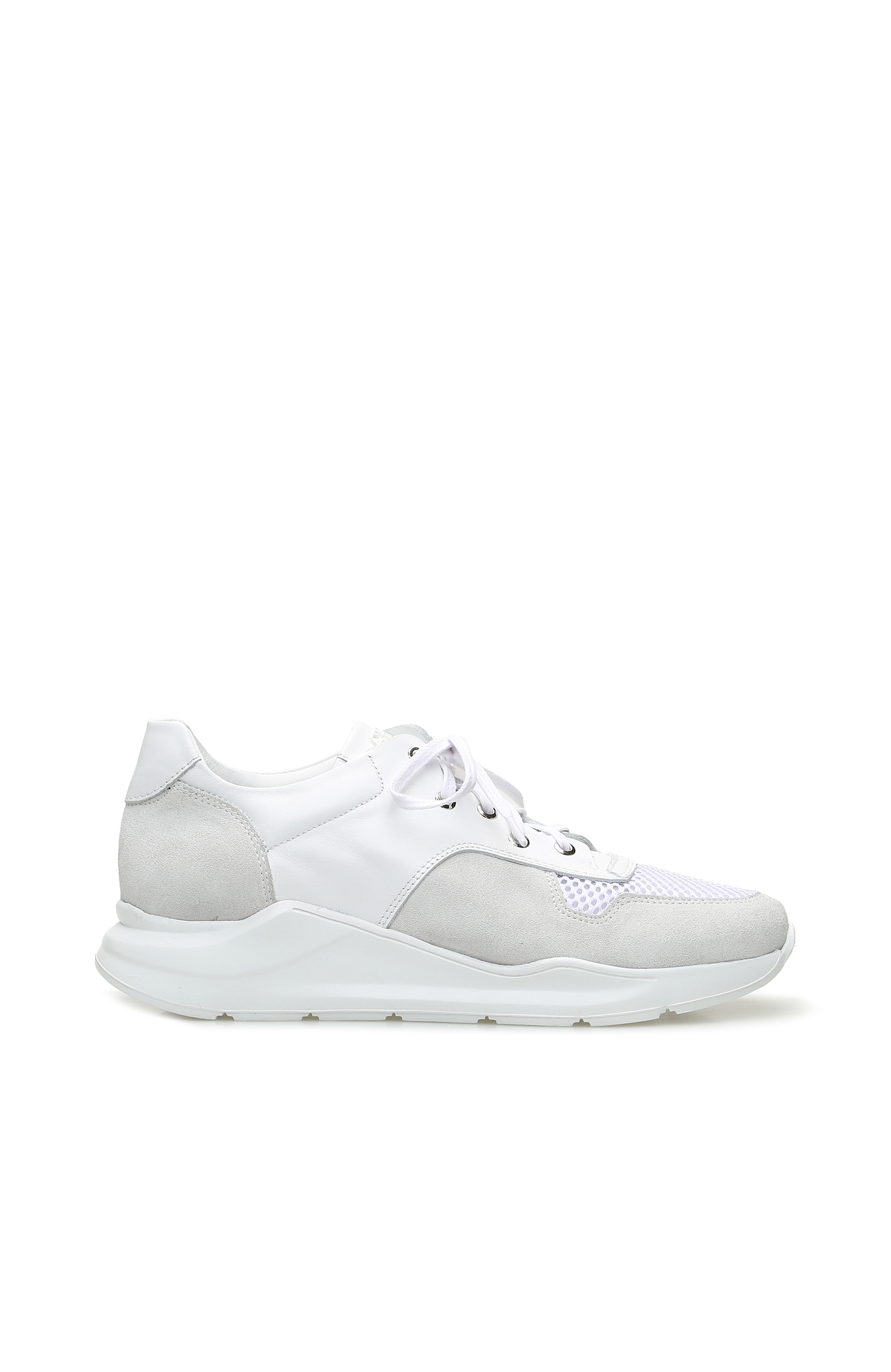 Beyaz Logolu Kadın Deri Sneaker Beyaz Logolu Kadın Deri Sneaker
