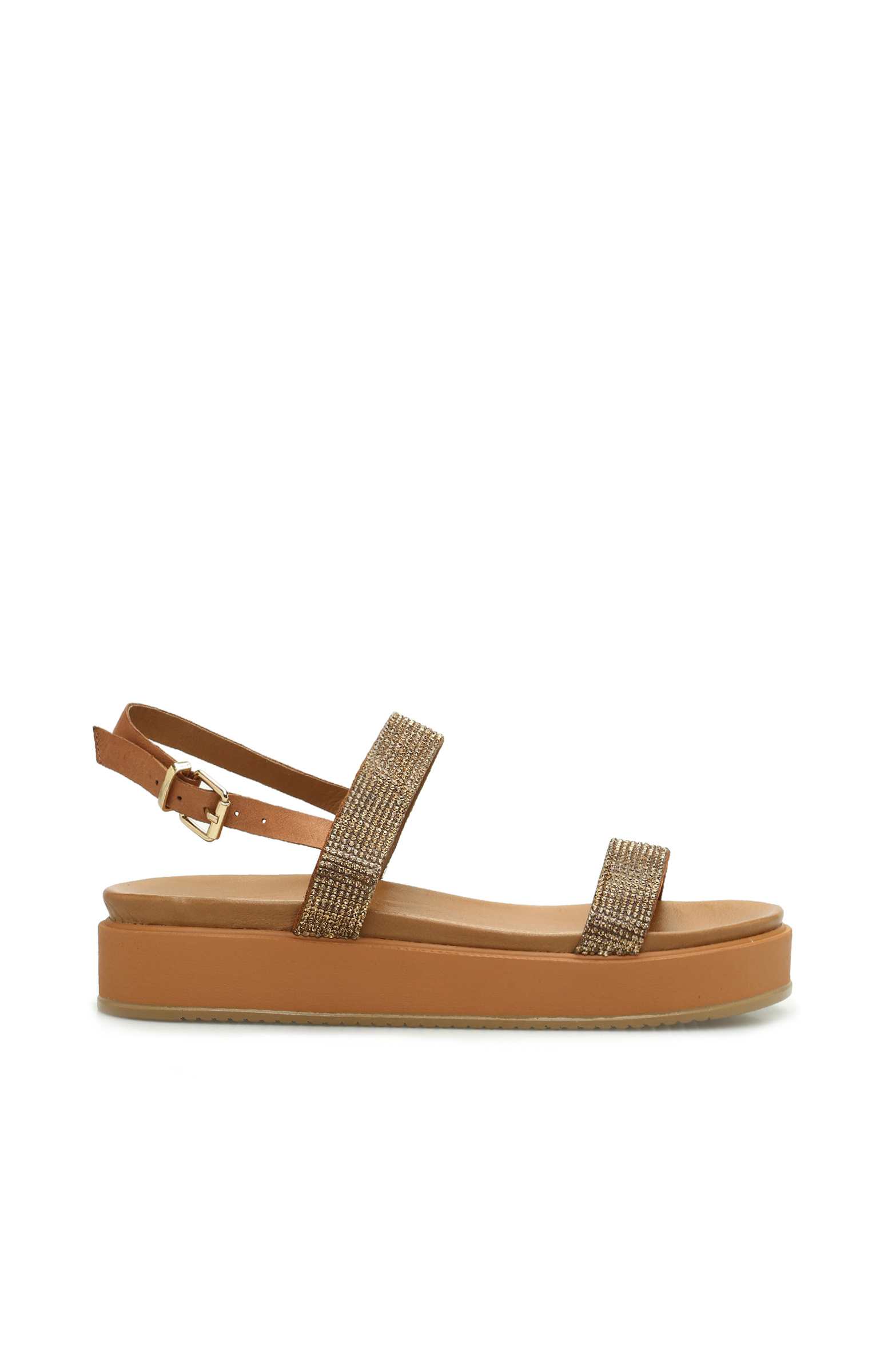 Taşlı Taba Kadın Sandalet