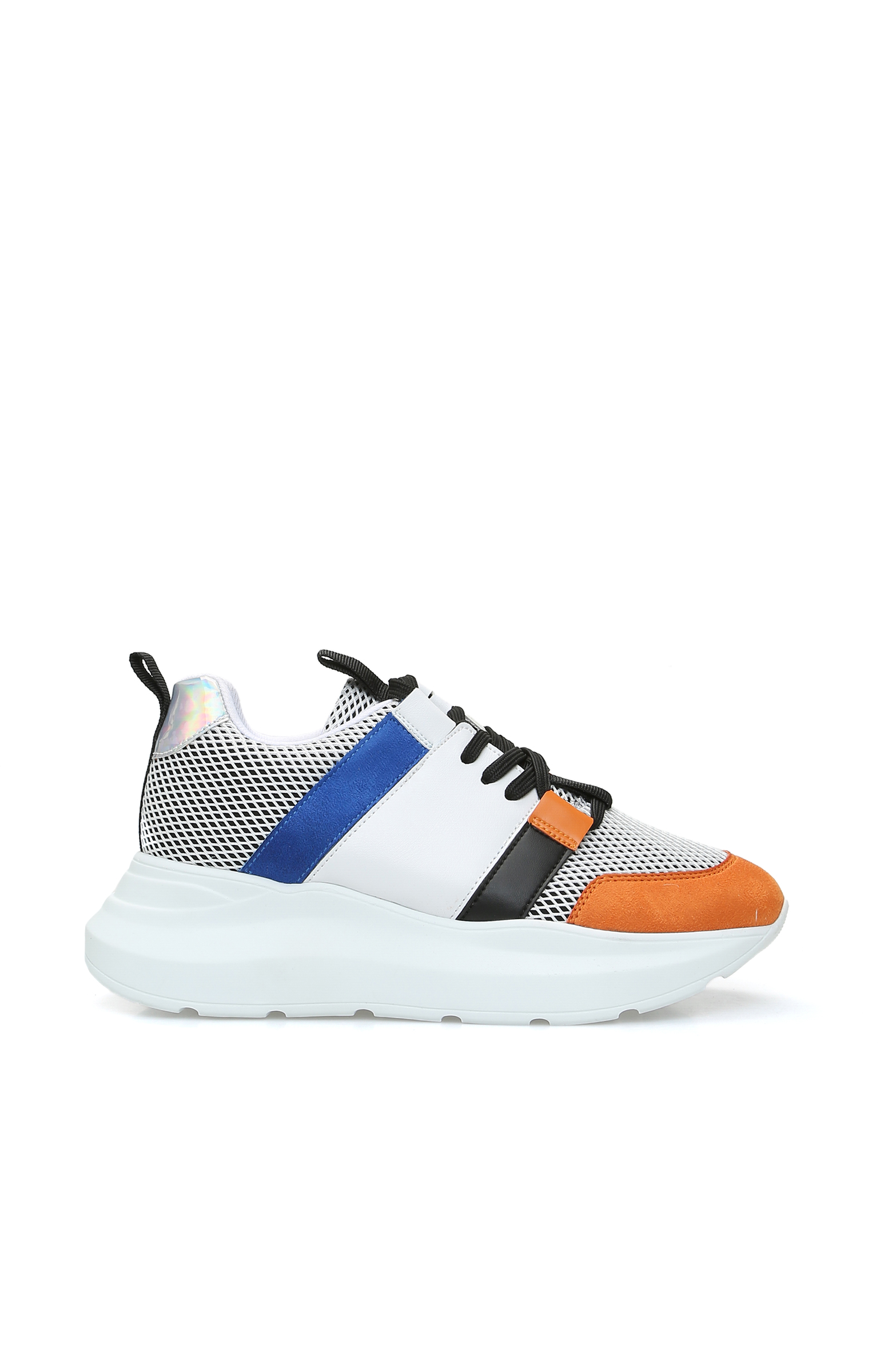 Beyaz Turuncu Kadın Sneaker Beyaz Turuncu Kadın Sneaker