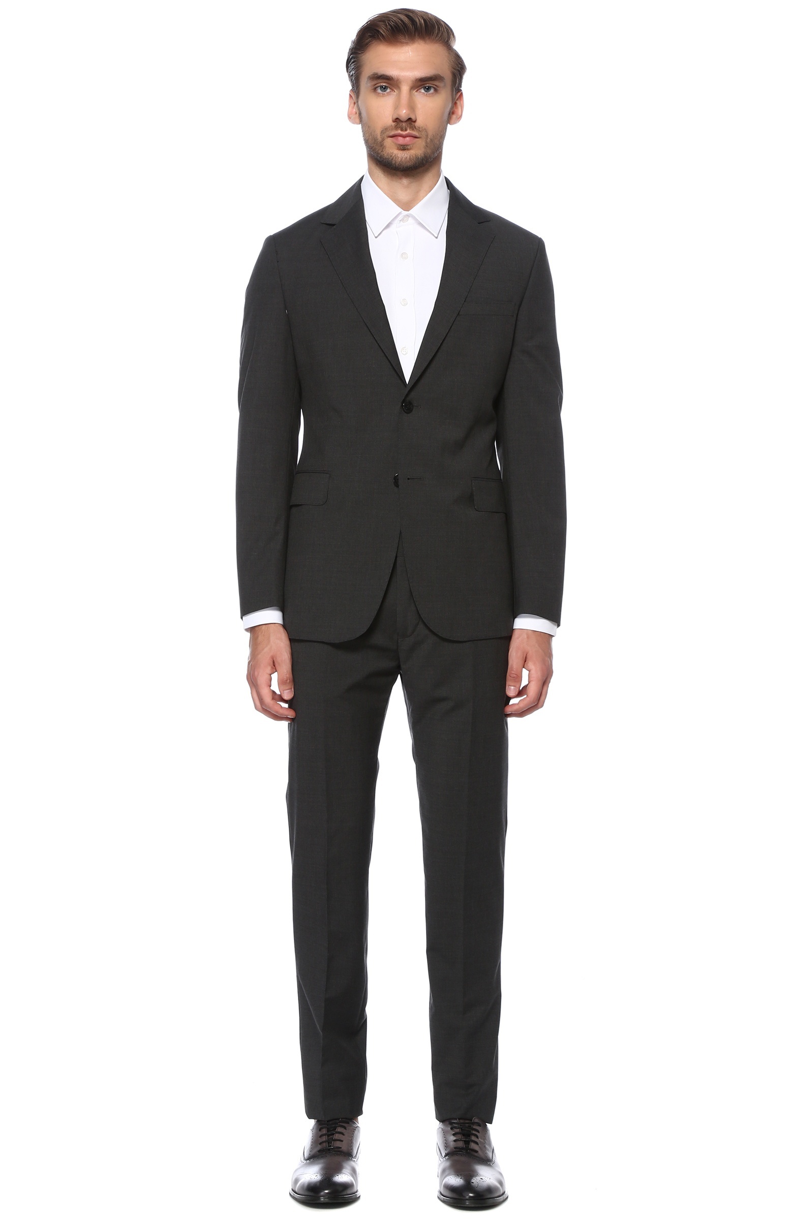 Antrasit Slim Fit Takım Elbise