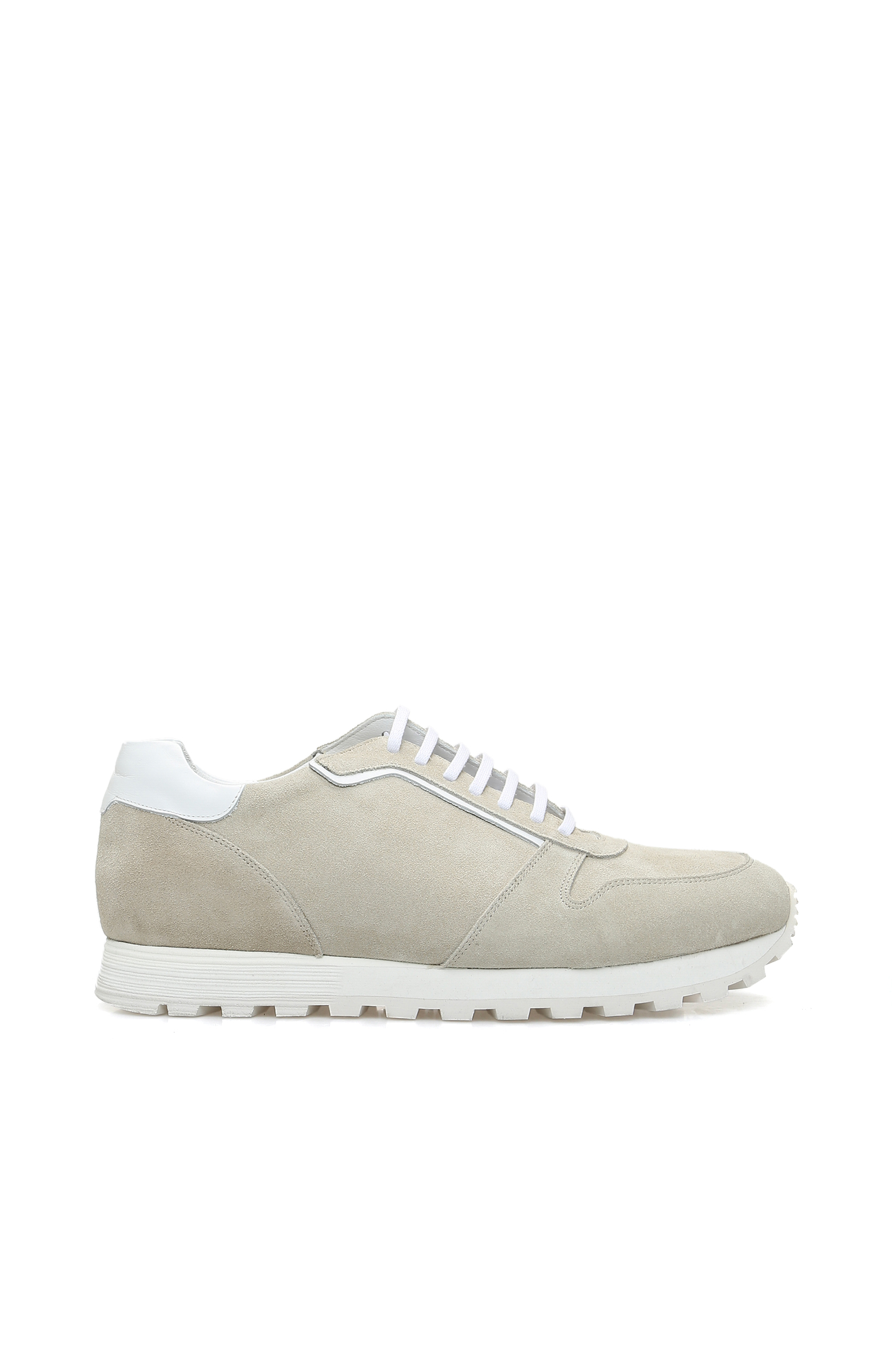 Bej Rengi Logolu Erkek Süet Sneaker Bej Rengi Logolu Erkek Süet Sneaker