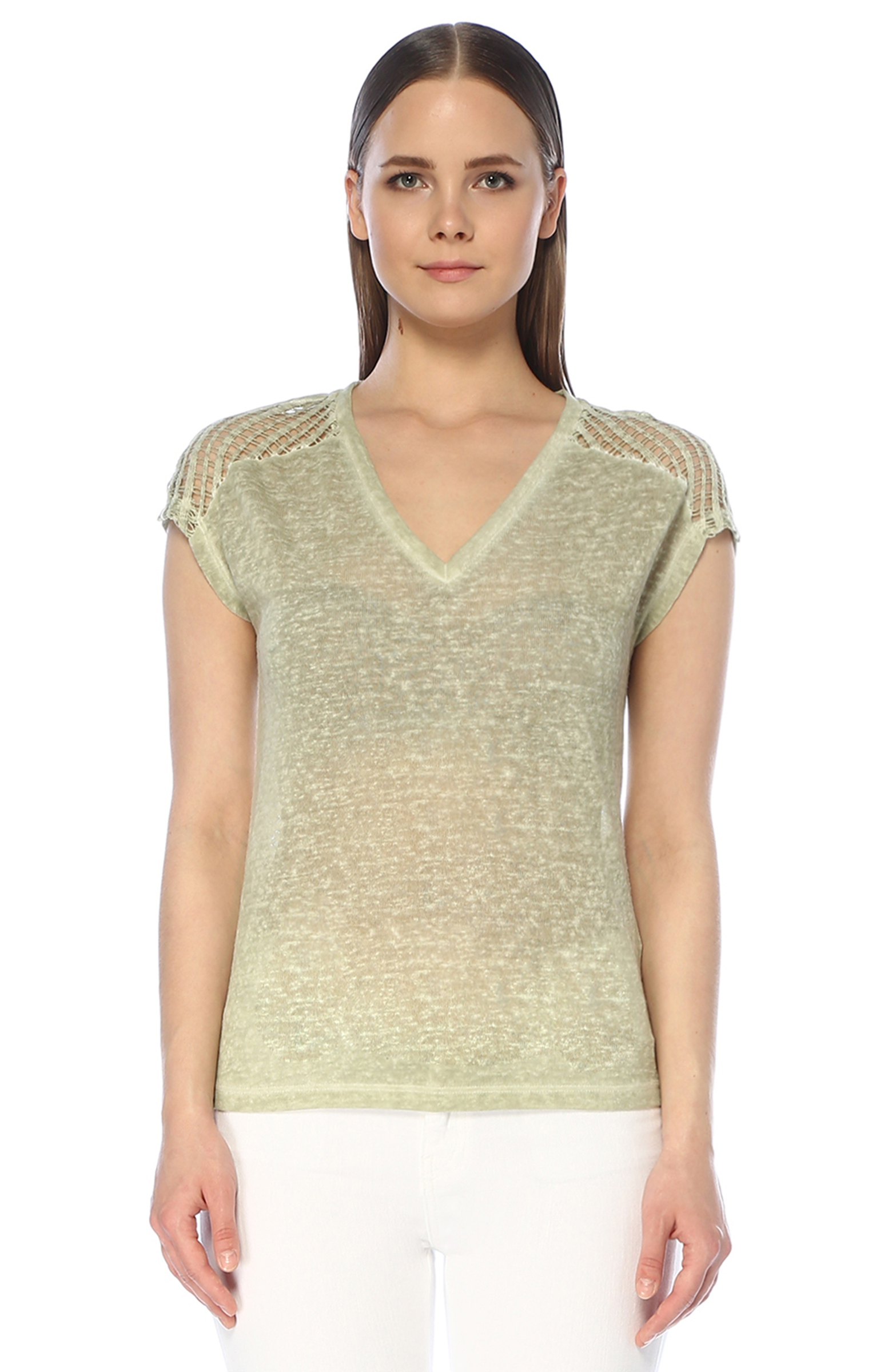 Yeşil Garnili T-shirt Yeşil Garnili T-shirt