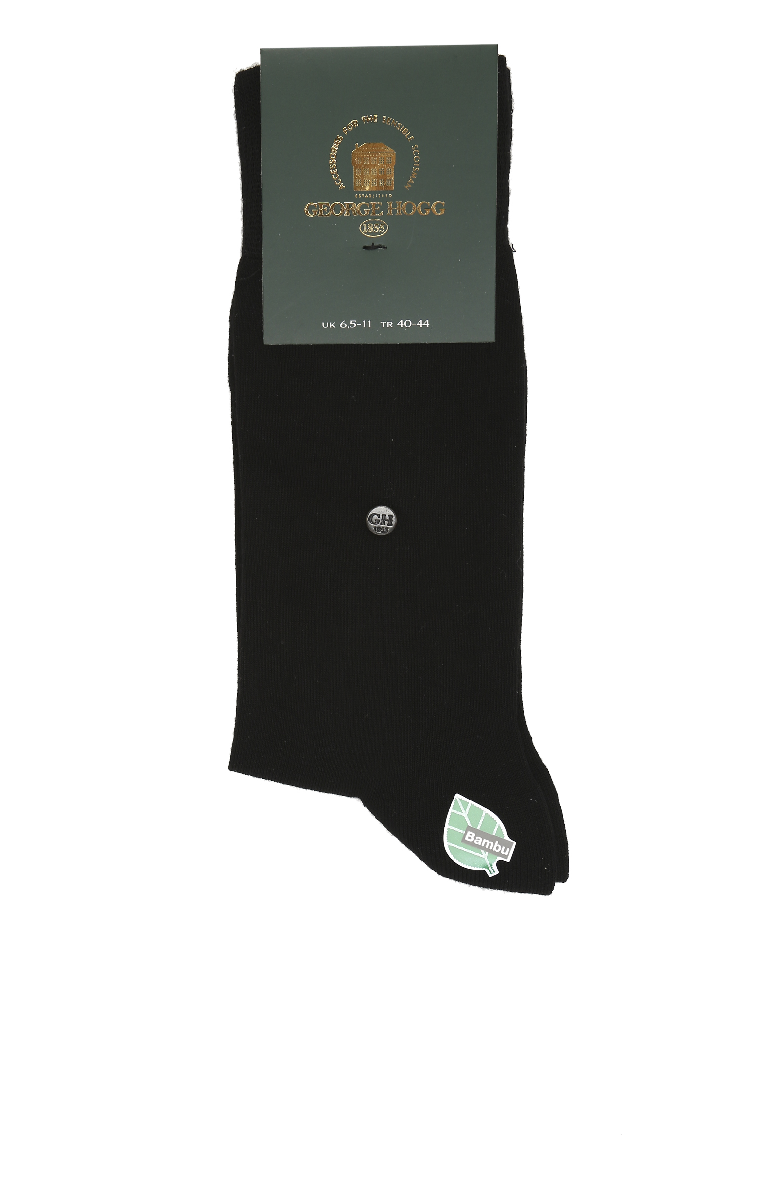 Siyah Erkek Bambu Çorap