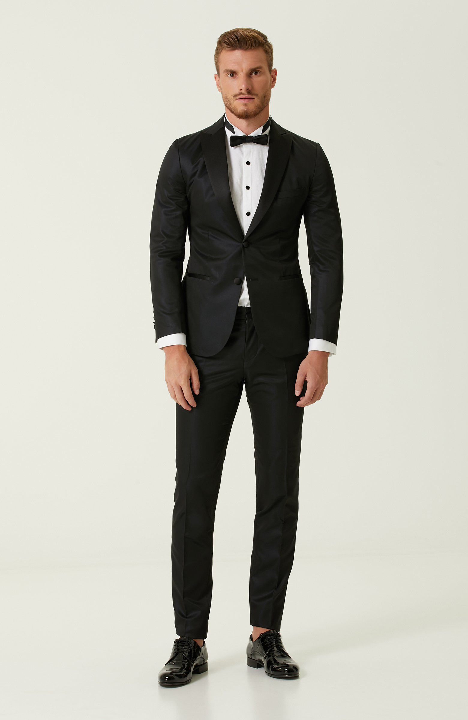 Drop 6 Siyah Kelebek Yaka Yün Smokin Drop 6 Siyah Kelebek Yaka Yün Smokin