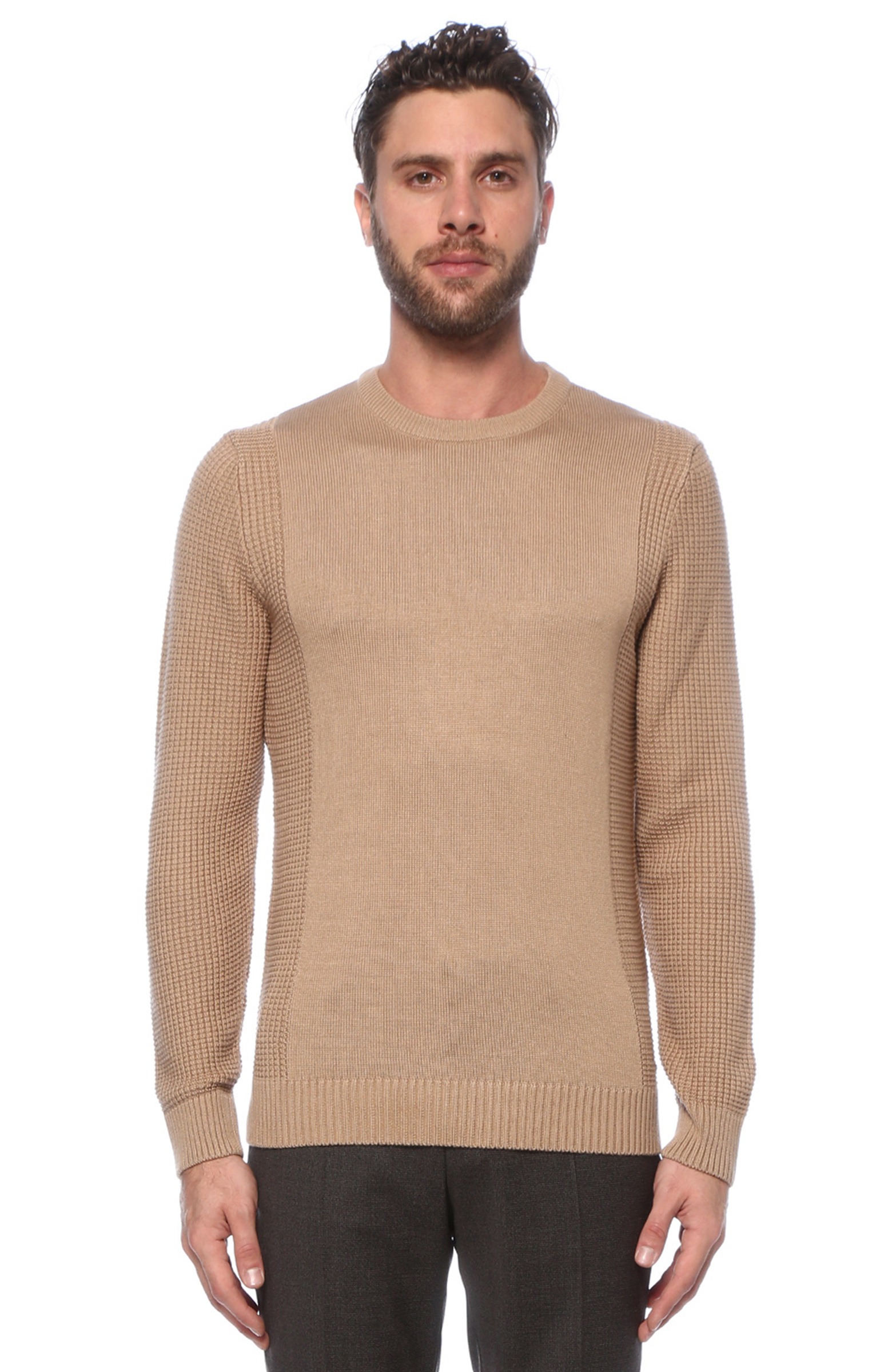 Camel Bisiklet Yaka Kazak