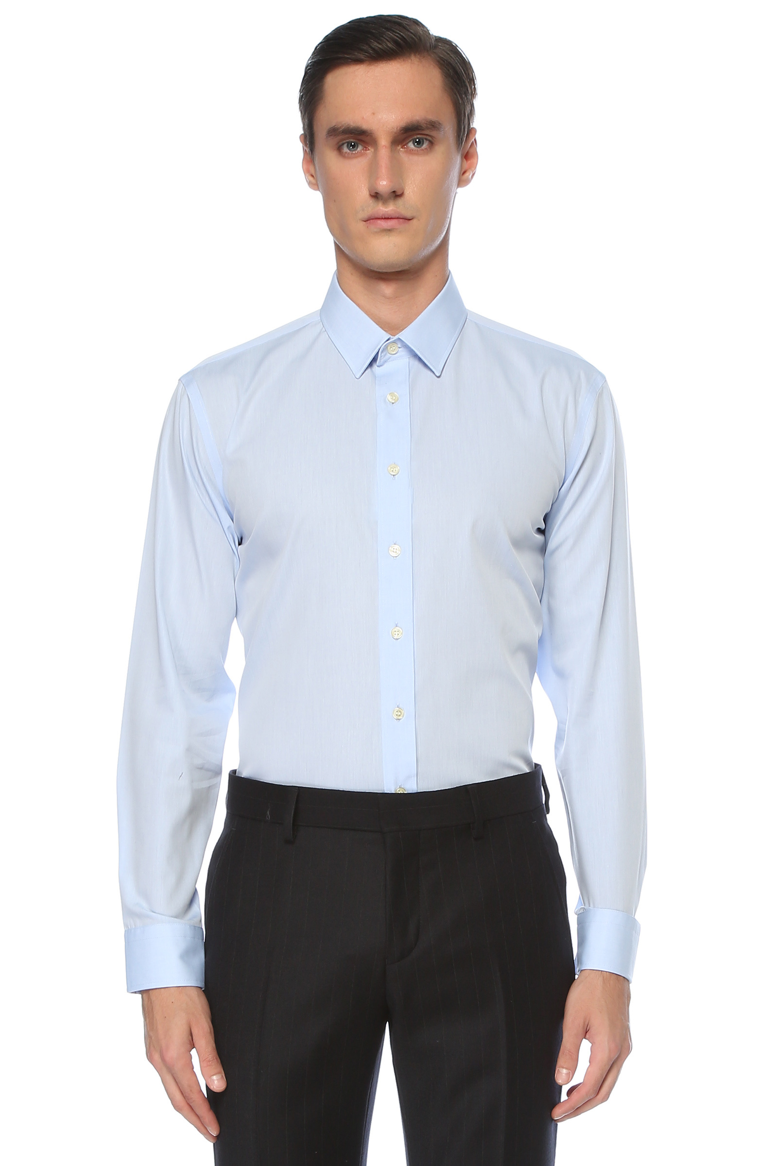 Slim Fit Mavi Gömlek