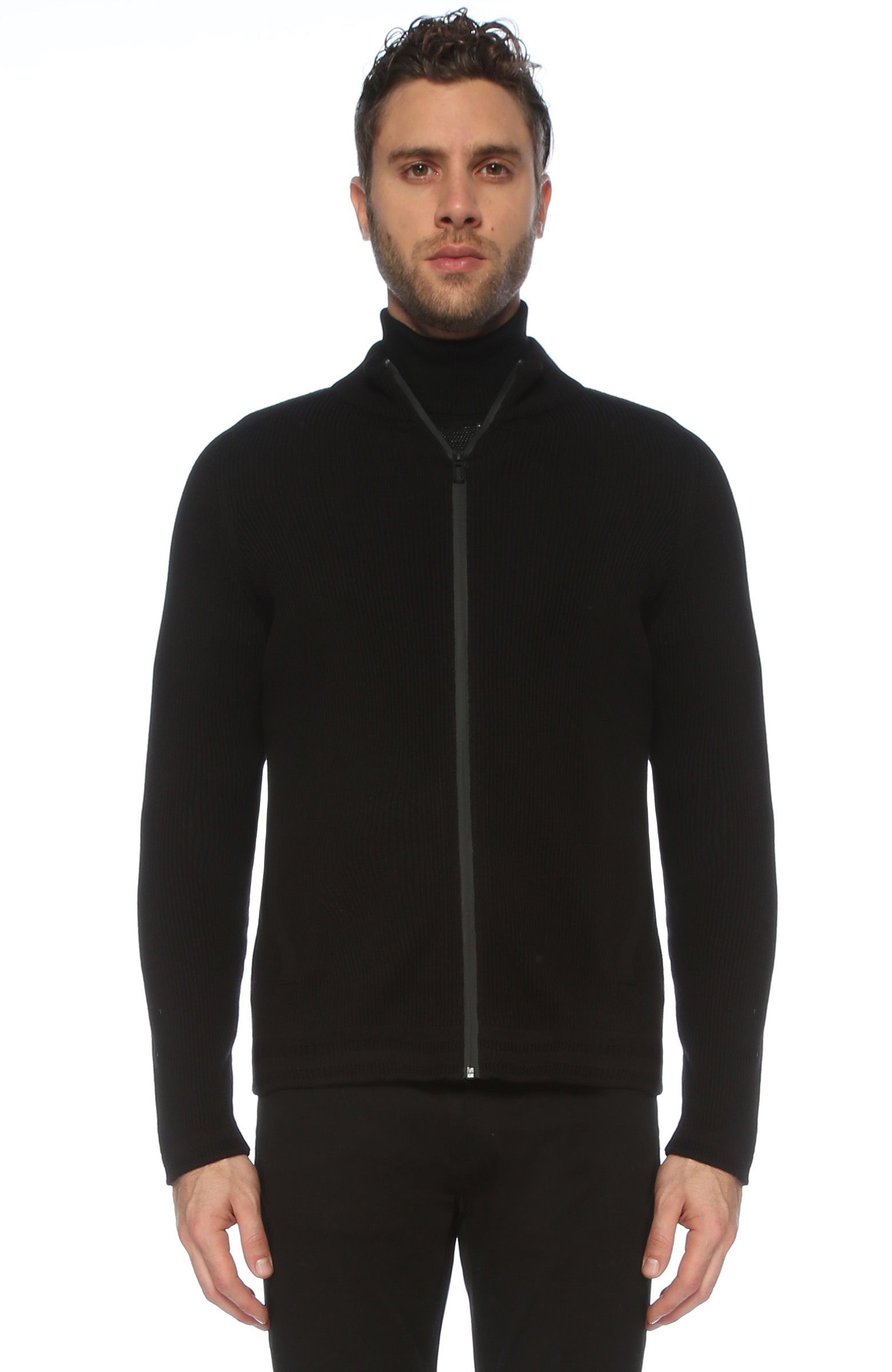 Siyah Dik Yaka Hırka