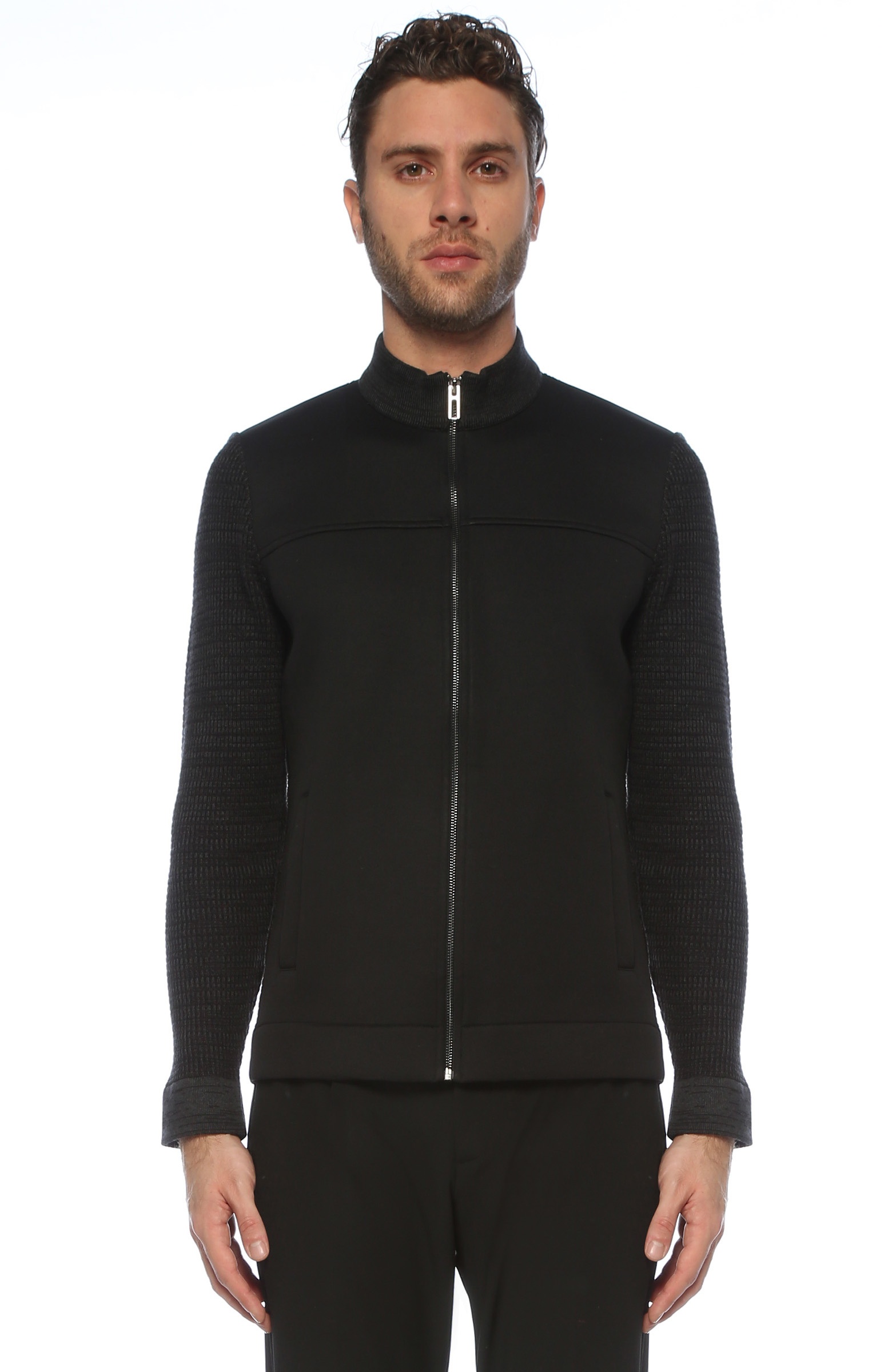 Siyah Dik Yaka Triko Mont Siyah Dik Yaka Triko Mont