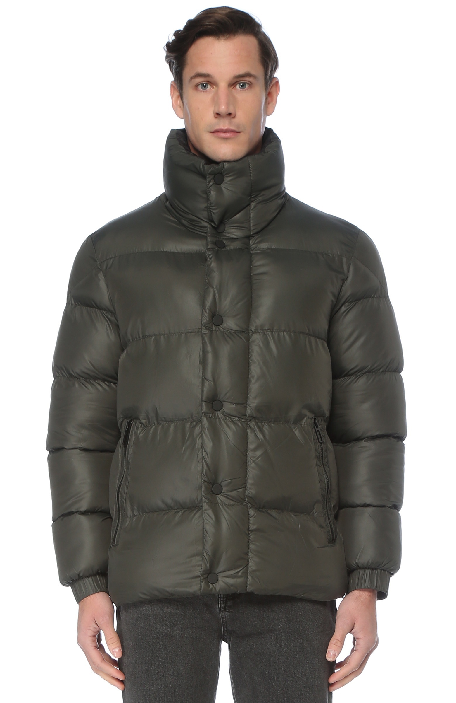 Yeşil Hakim Yaka Mont