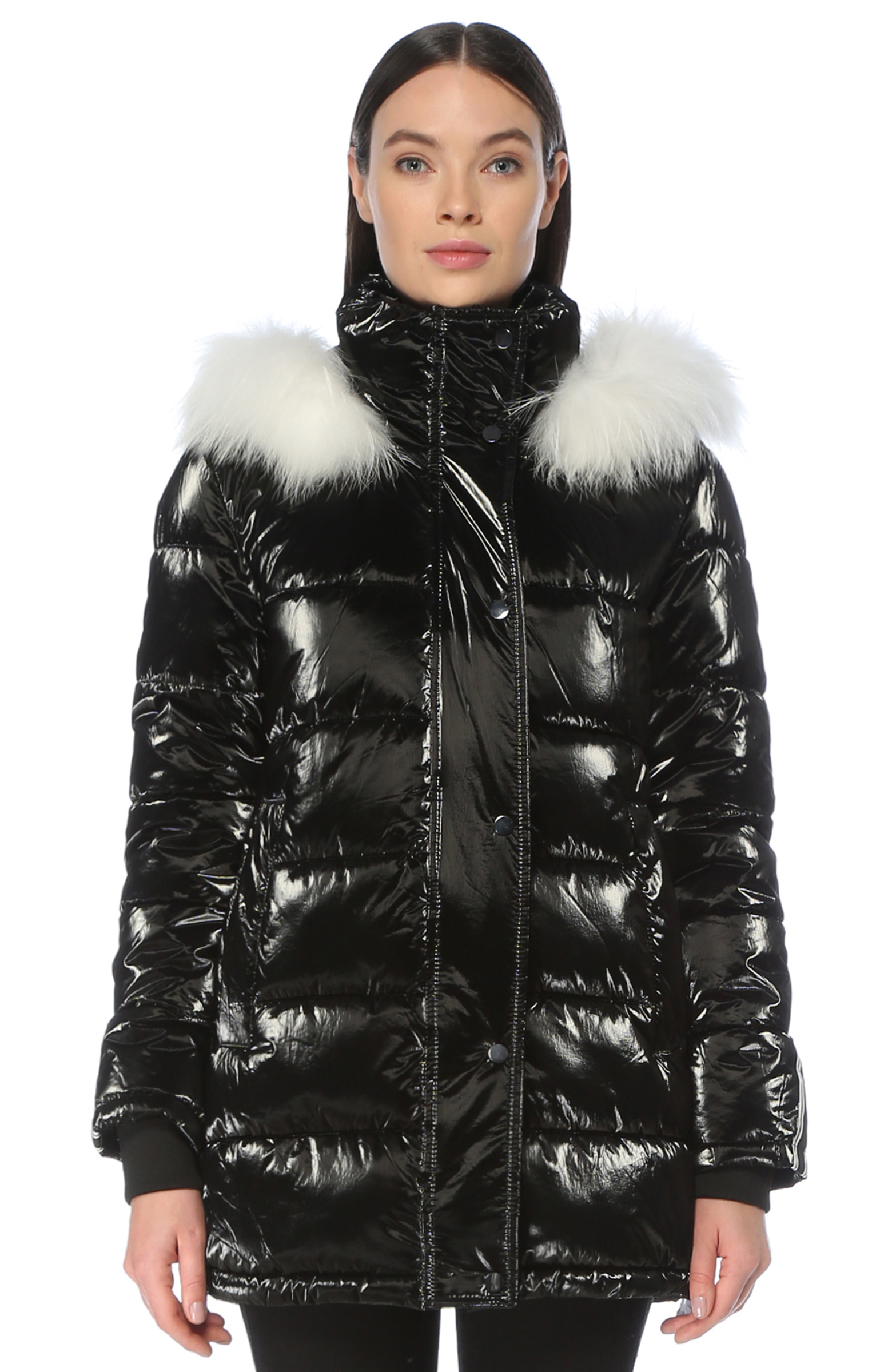 Basic Fit Siyah Kapüşonlu Puff Mont Basic Fit Siyah Kapüşonlu Puff Mont