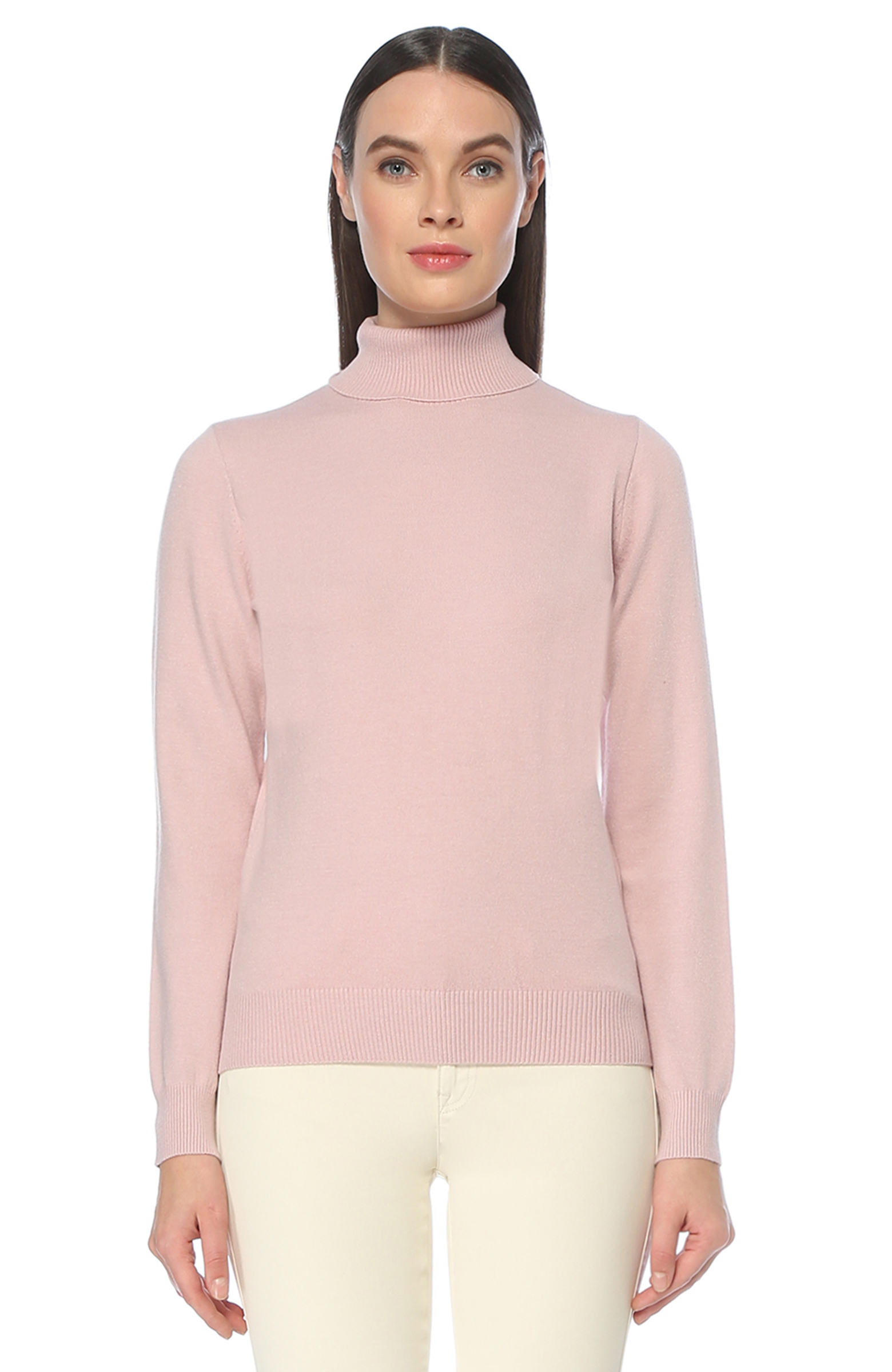 Pudra Balıkçı Yaka Kazak Pudra Balıkçı Yaka Kazak