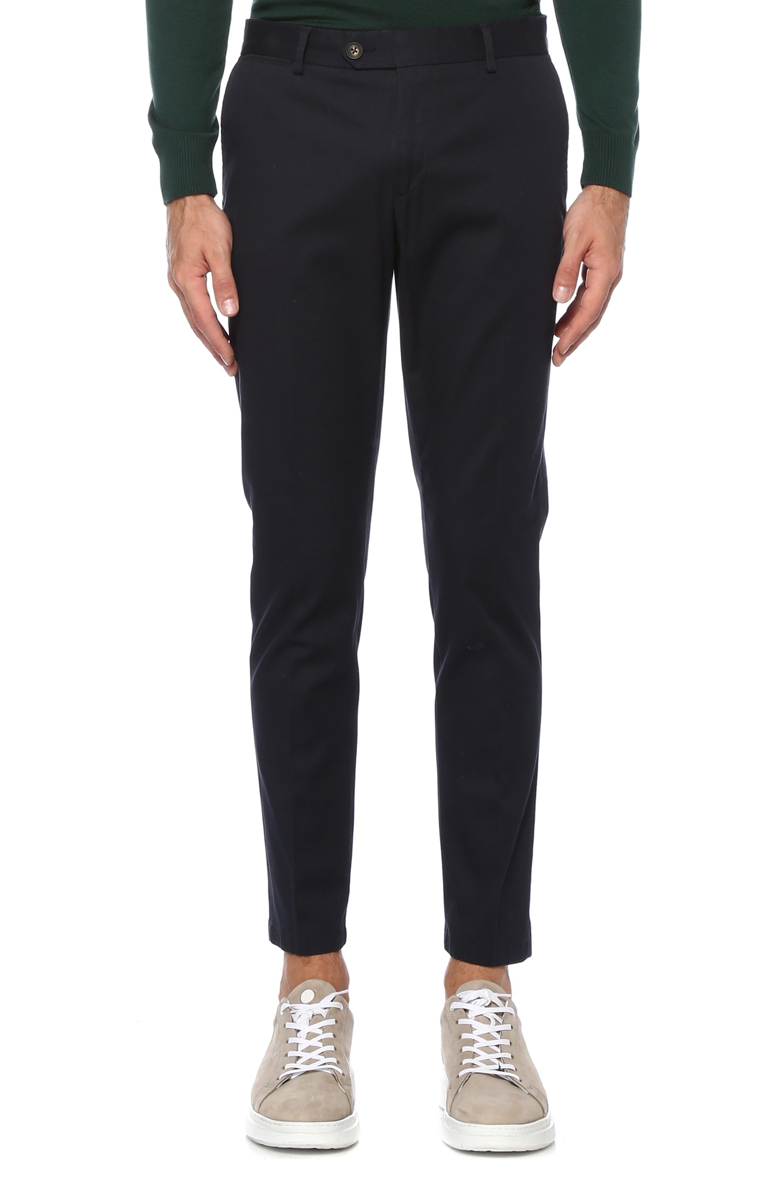 Slim Fit Lacivert Dokulu Pantolon Slim Fit Lacivert Dokulu Pantolon