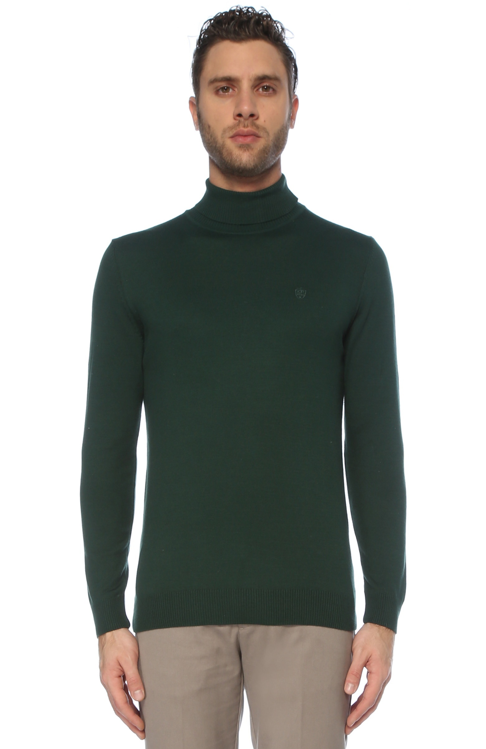 Yeşil Balıkçı Yaka Kazak