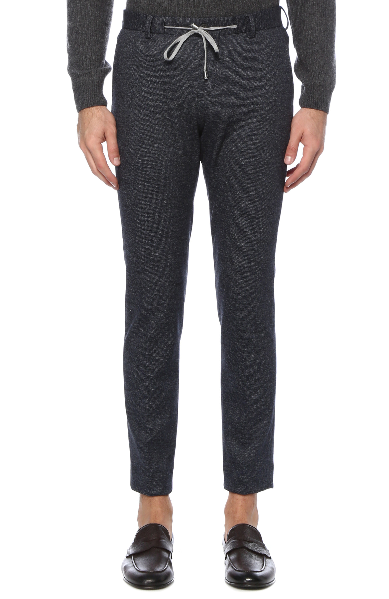 Gri Dokulu Jogger Pantolon