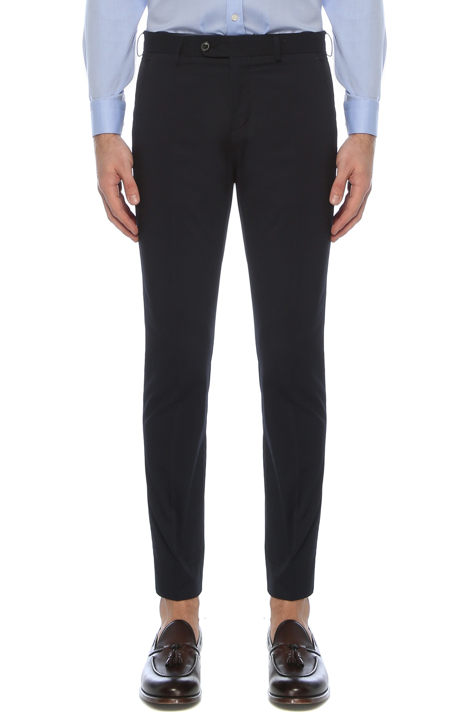 Drop 6 Carrot Fit Lacivert Dar Paça Pantolon Drop 6 Carrot Fit Lacivert Dar Paça Pantolon