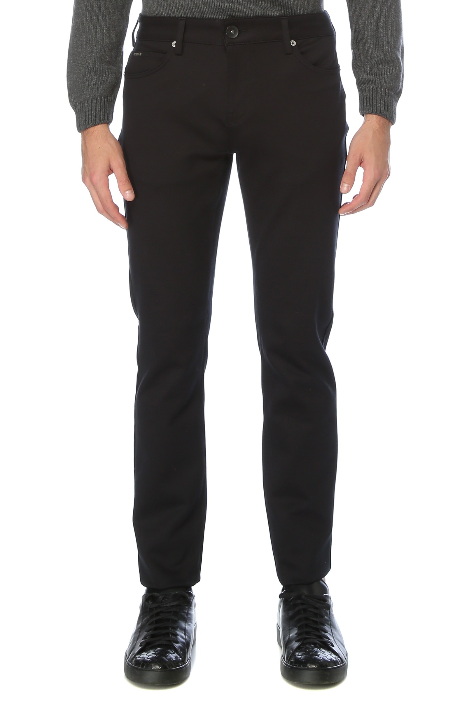 Slim Fit Siyah Casual Pantolon