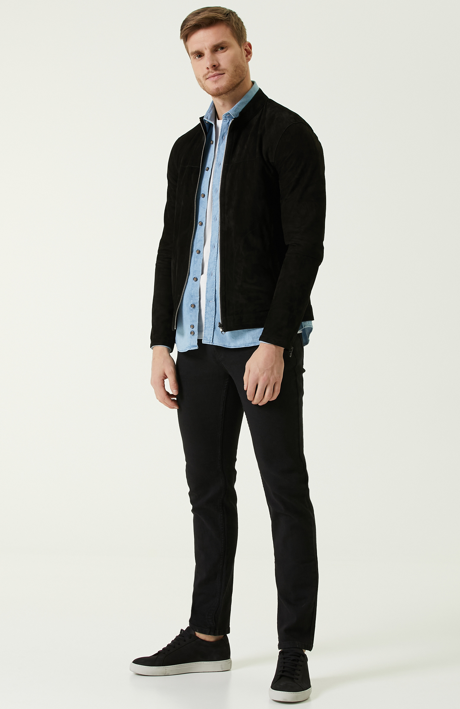 Slim Fit Siyah Jean Pantolon