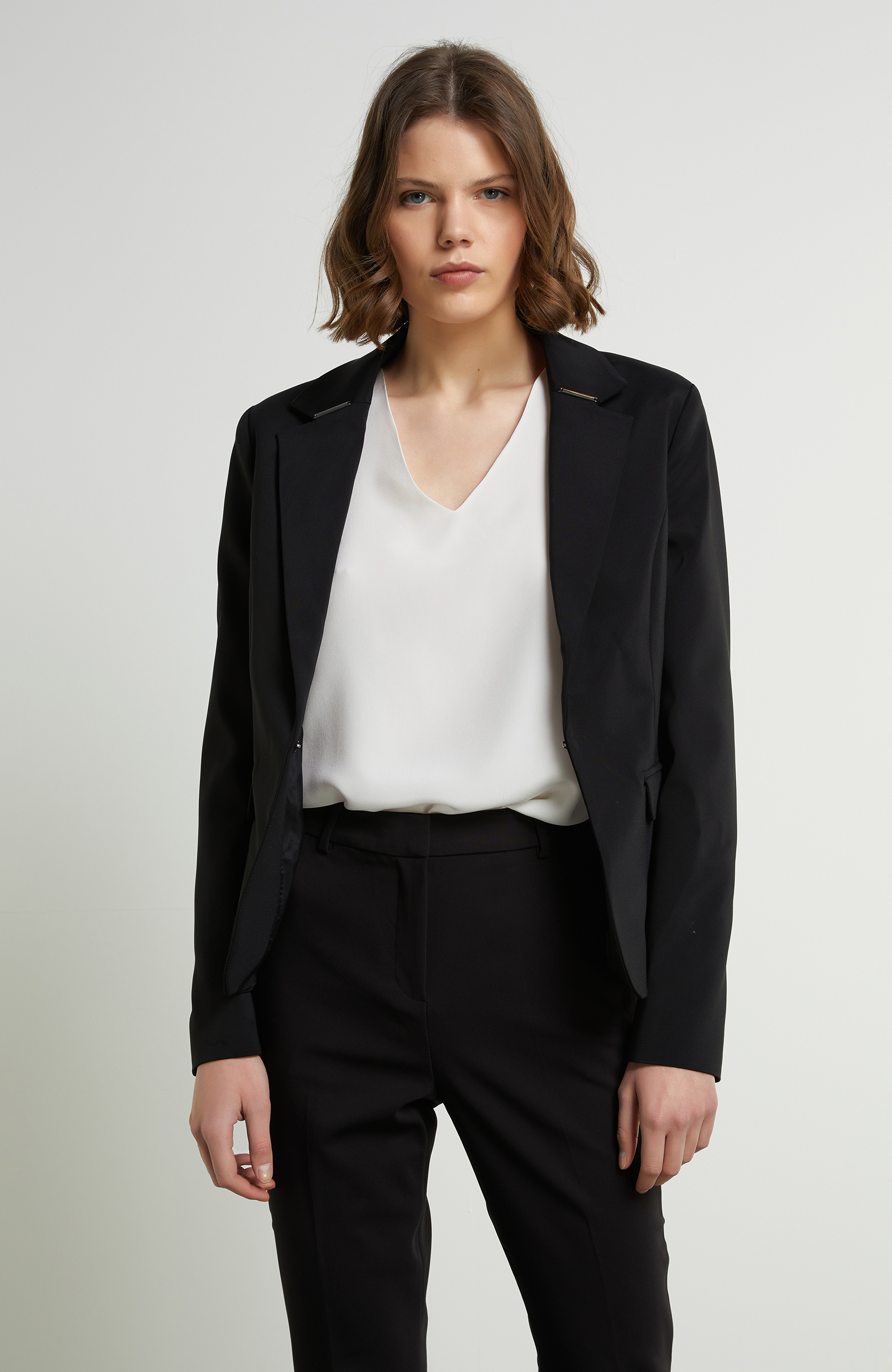 Regular Fit Siyah Ceket