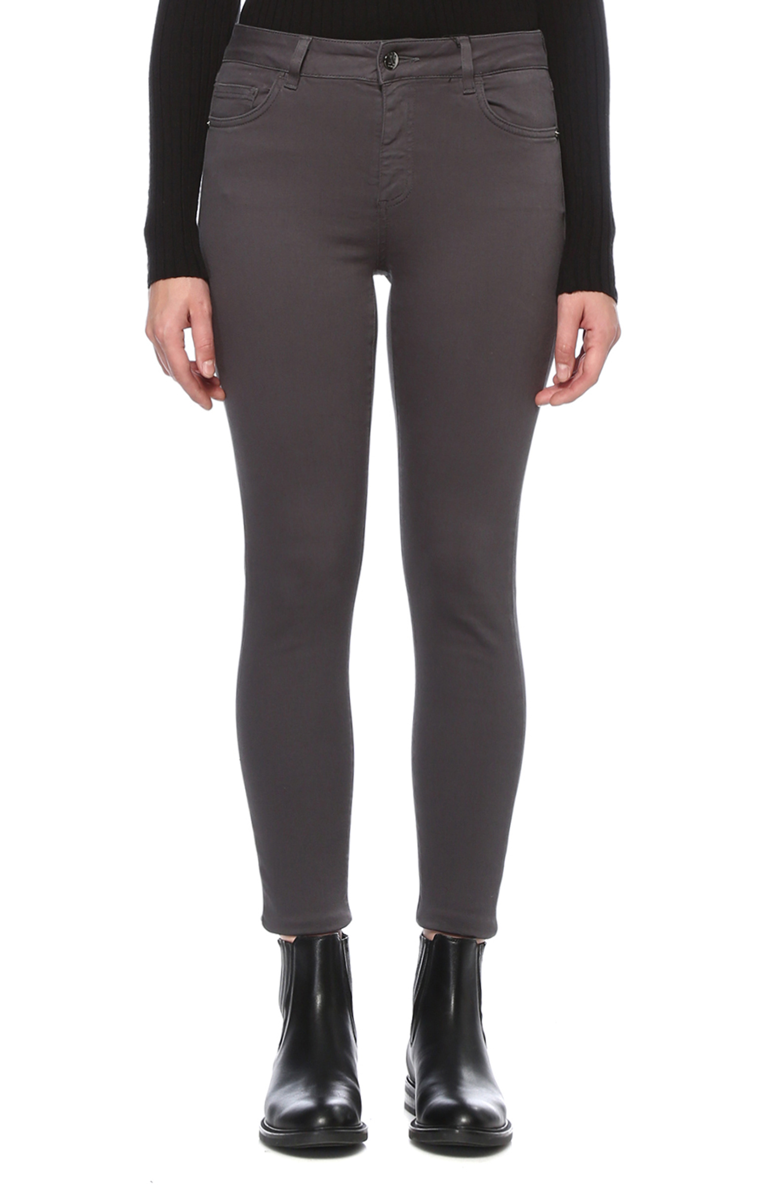 Slim Fit Antrasit Pantolon