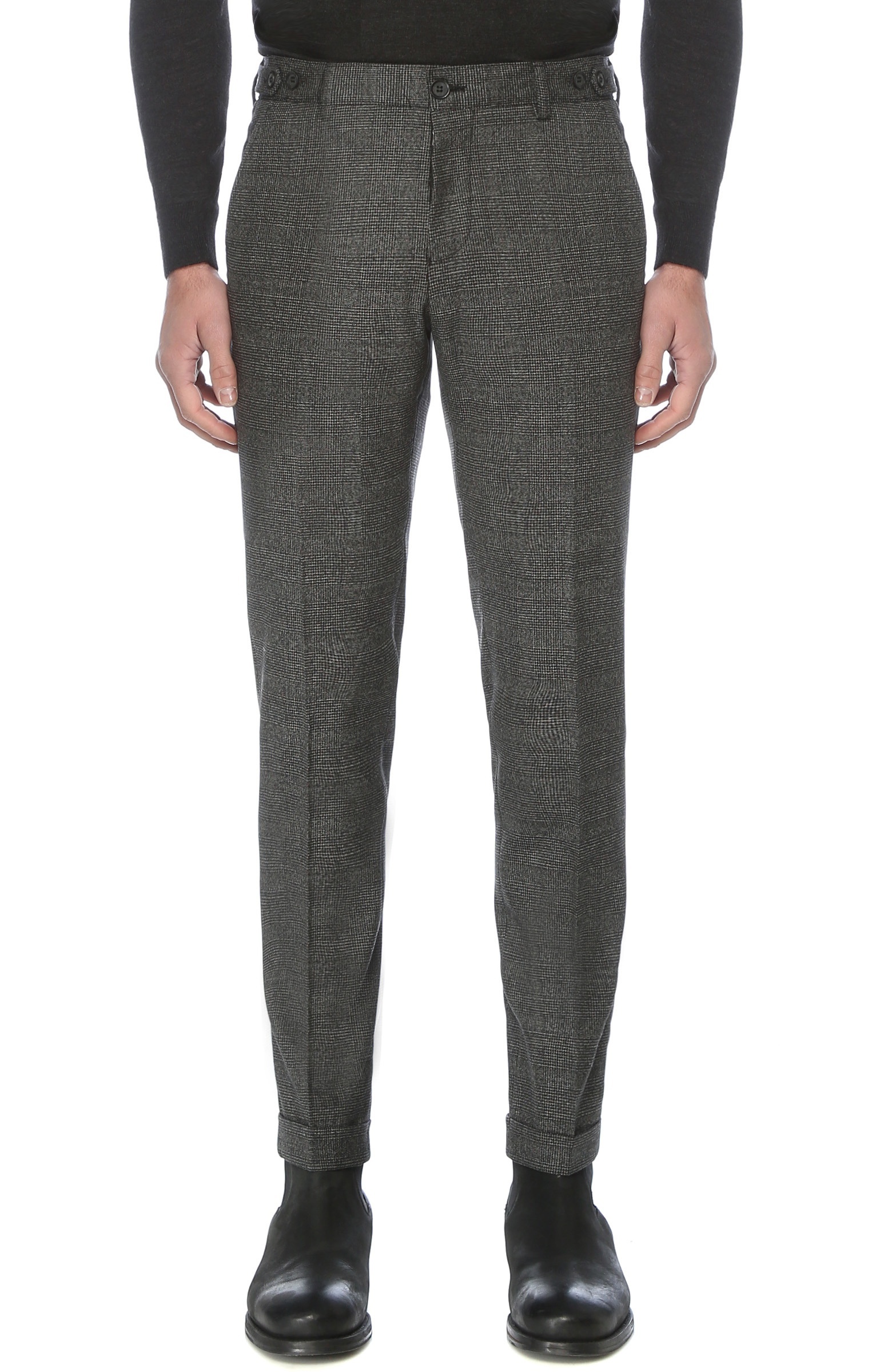 Siyah Ekose Pantolon