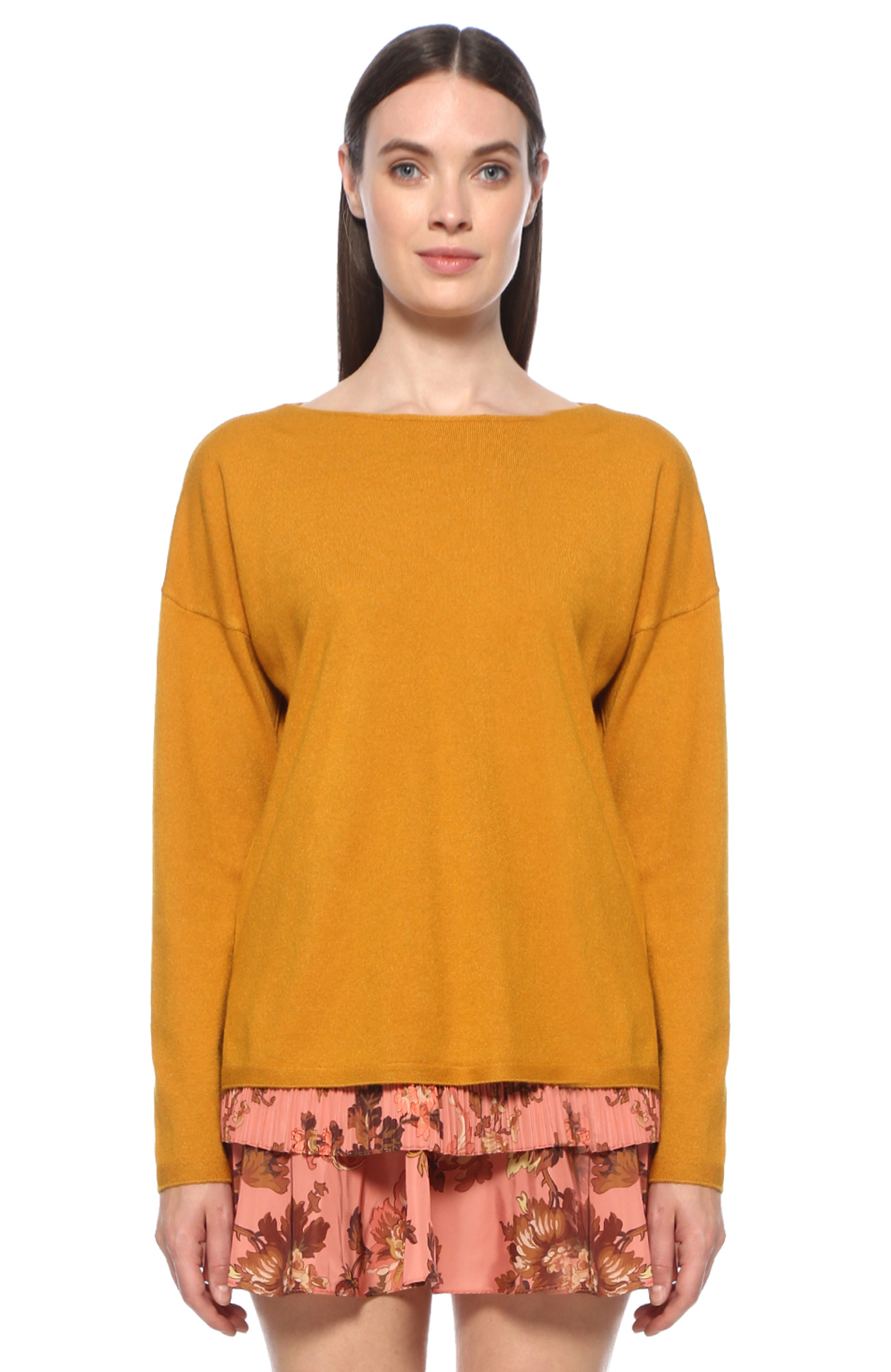 Hardal Kayık Yaka Kazak