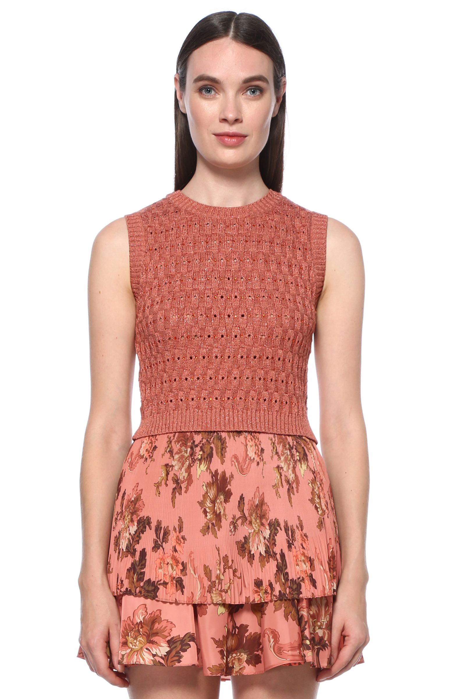 Regular Fit Somon Dokulu Triko Regular Fit Somon Dokulu Triko