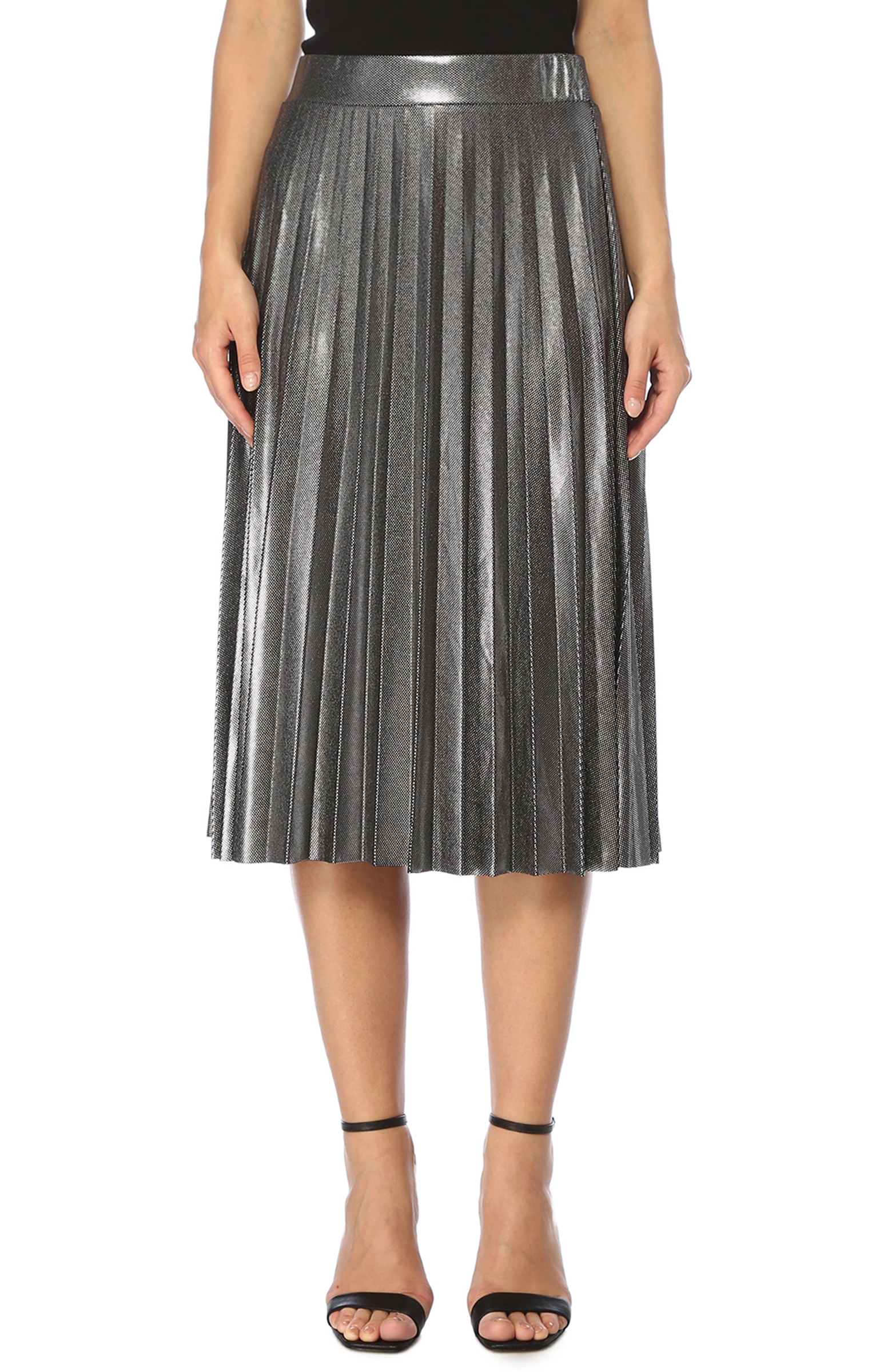 Silver Pilili Midi Etek