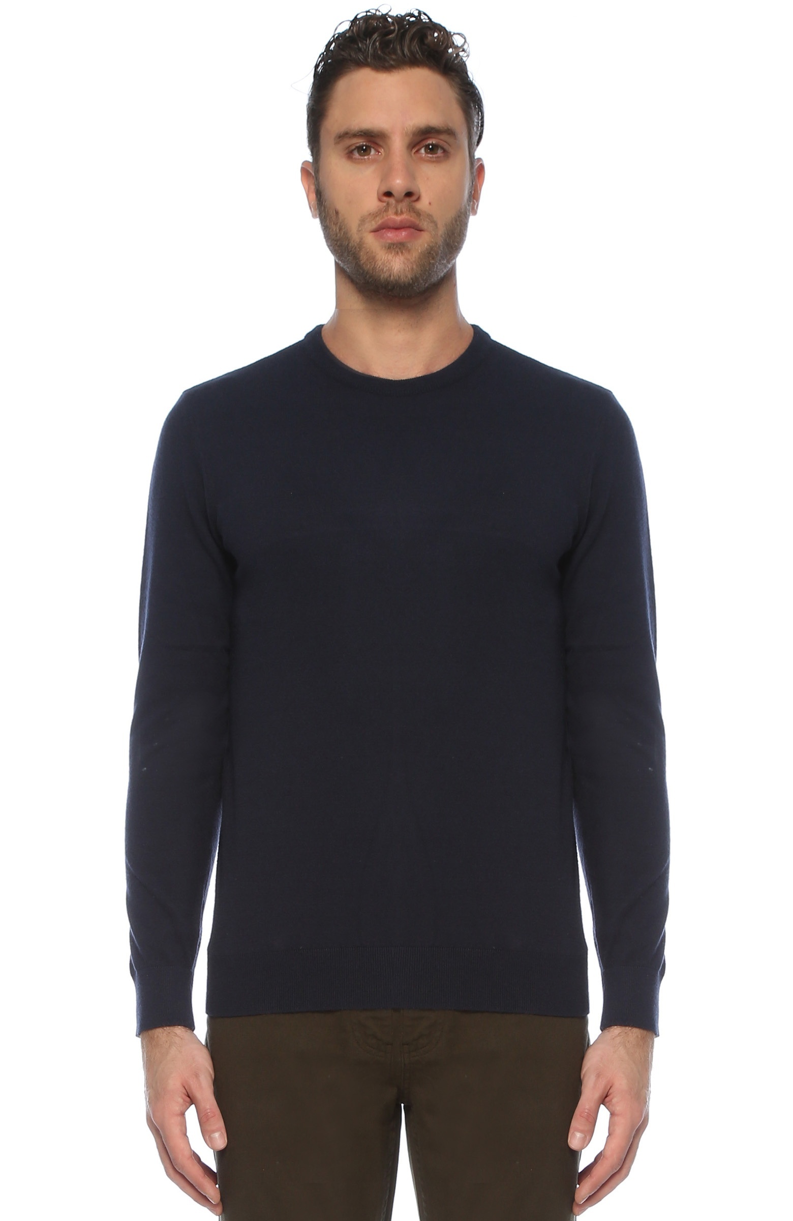 Slim Fit Lacivert Triko