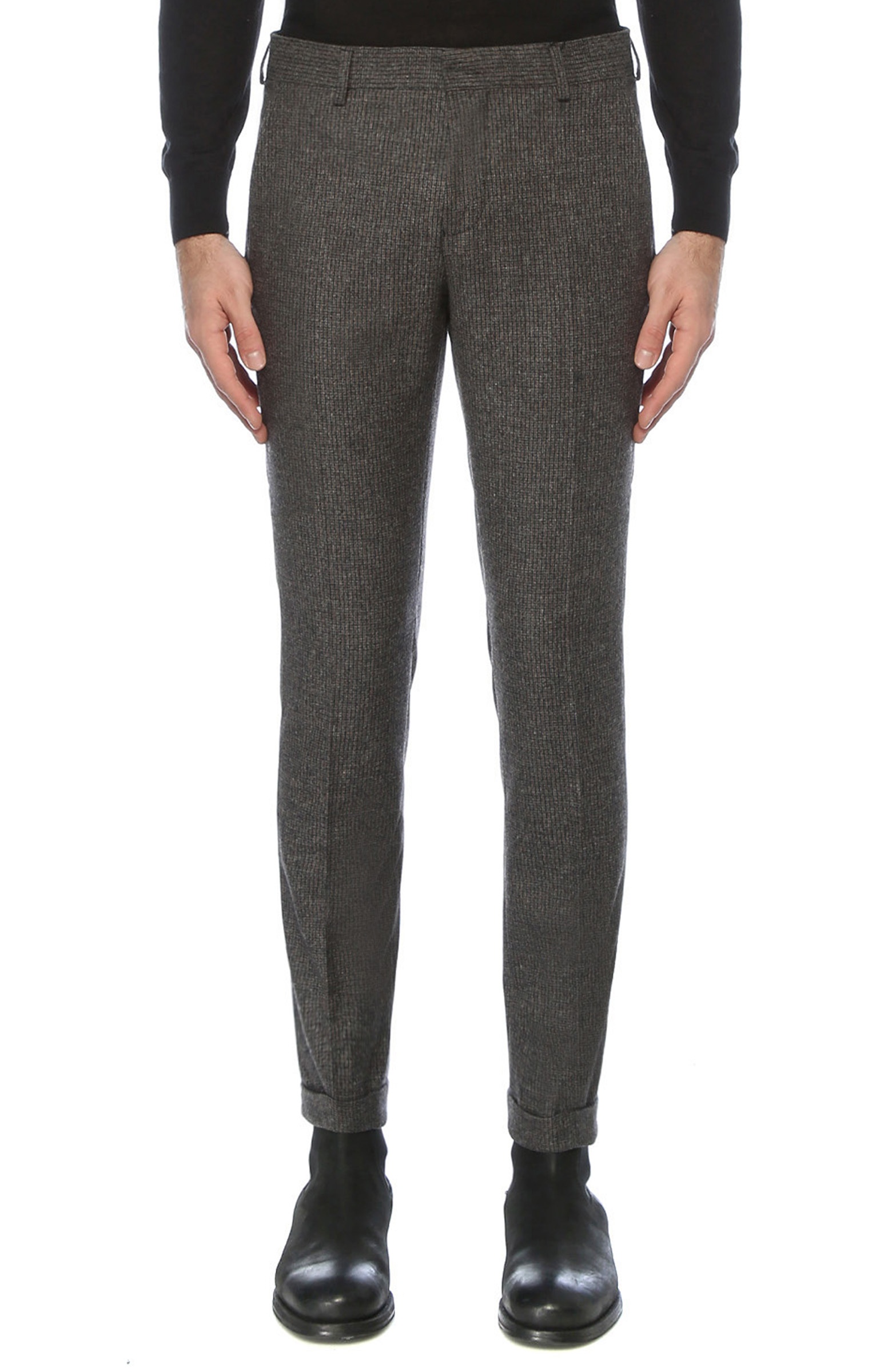 Drop 6 Slim Fit Lacivert Taba Desenli Pantolon Drop 6 Slim Fit Lacivert Taba Desenli Pantolon