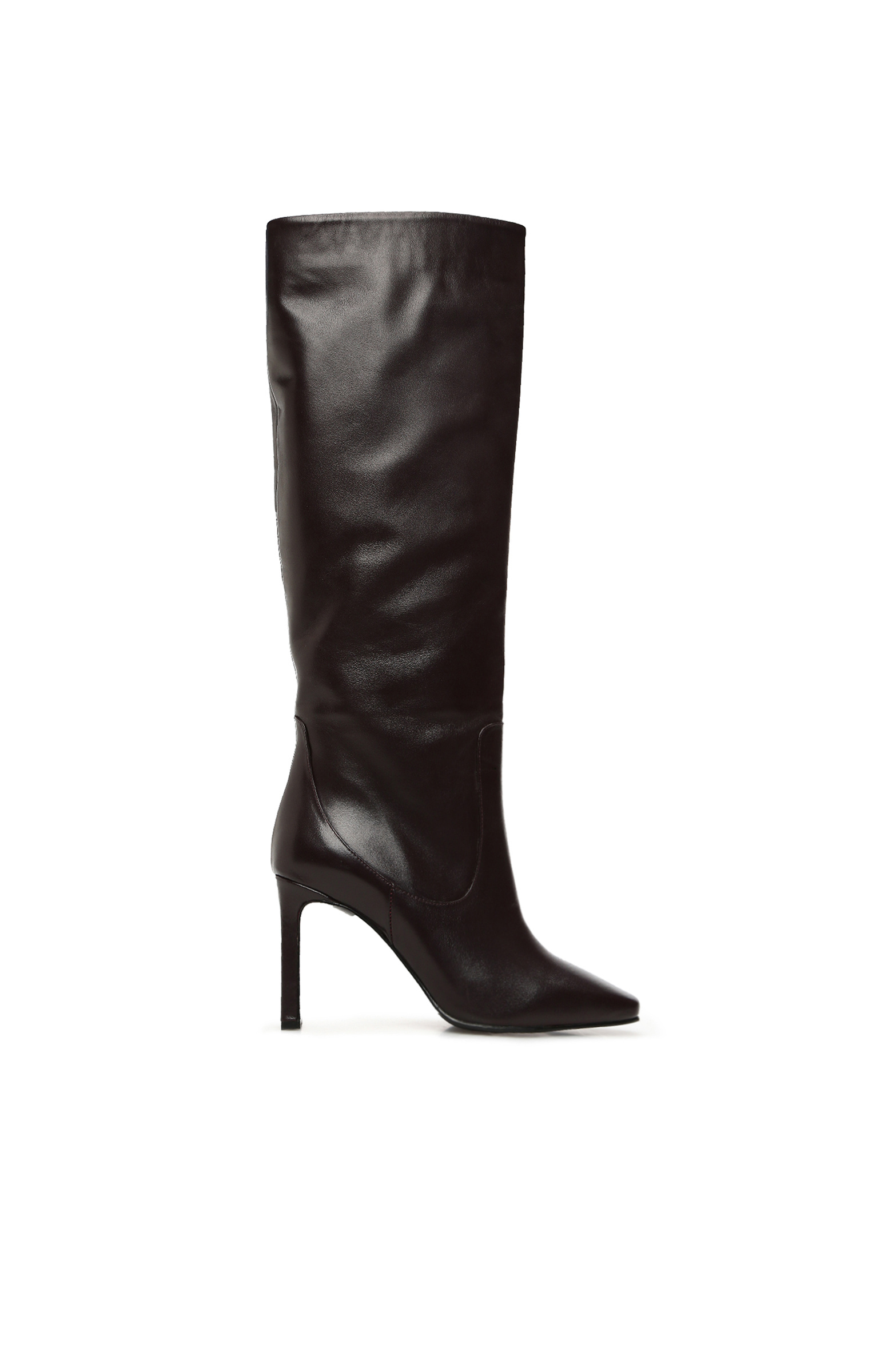 Bordo Kadın Deri Çizme