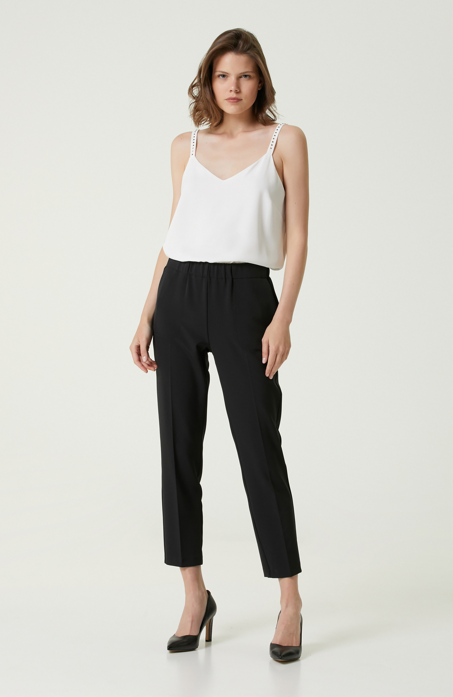 Regular Fit Siyah Normal Bel Pantolon Regular Fit Siyah Normal Bel Pantolon