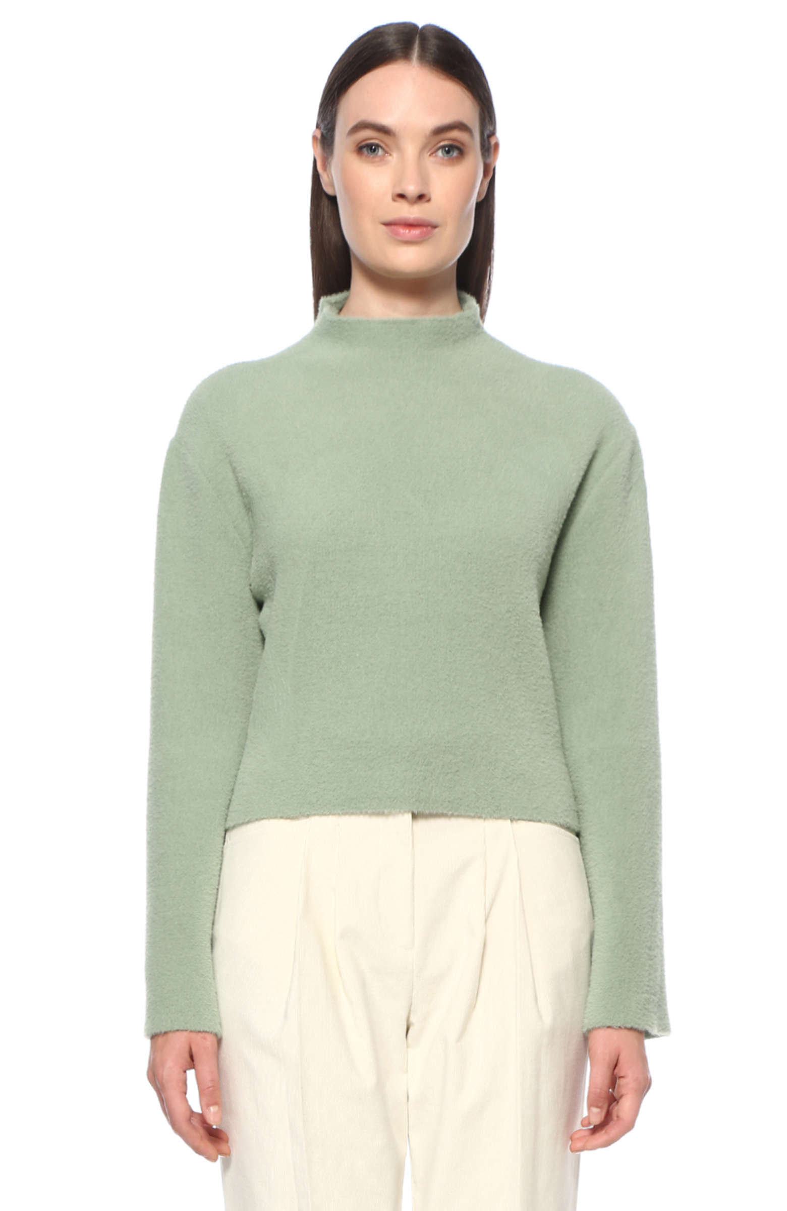 Regular Fit Yeşil Kazak