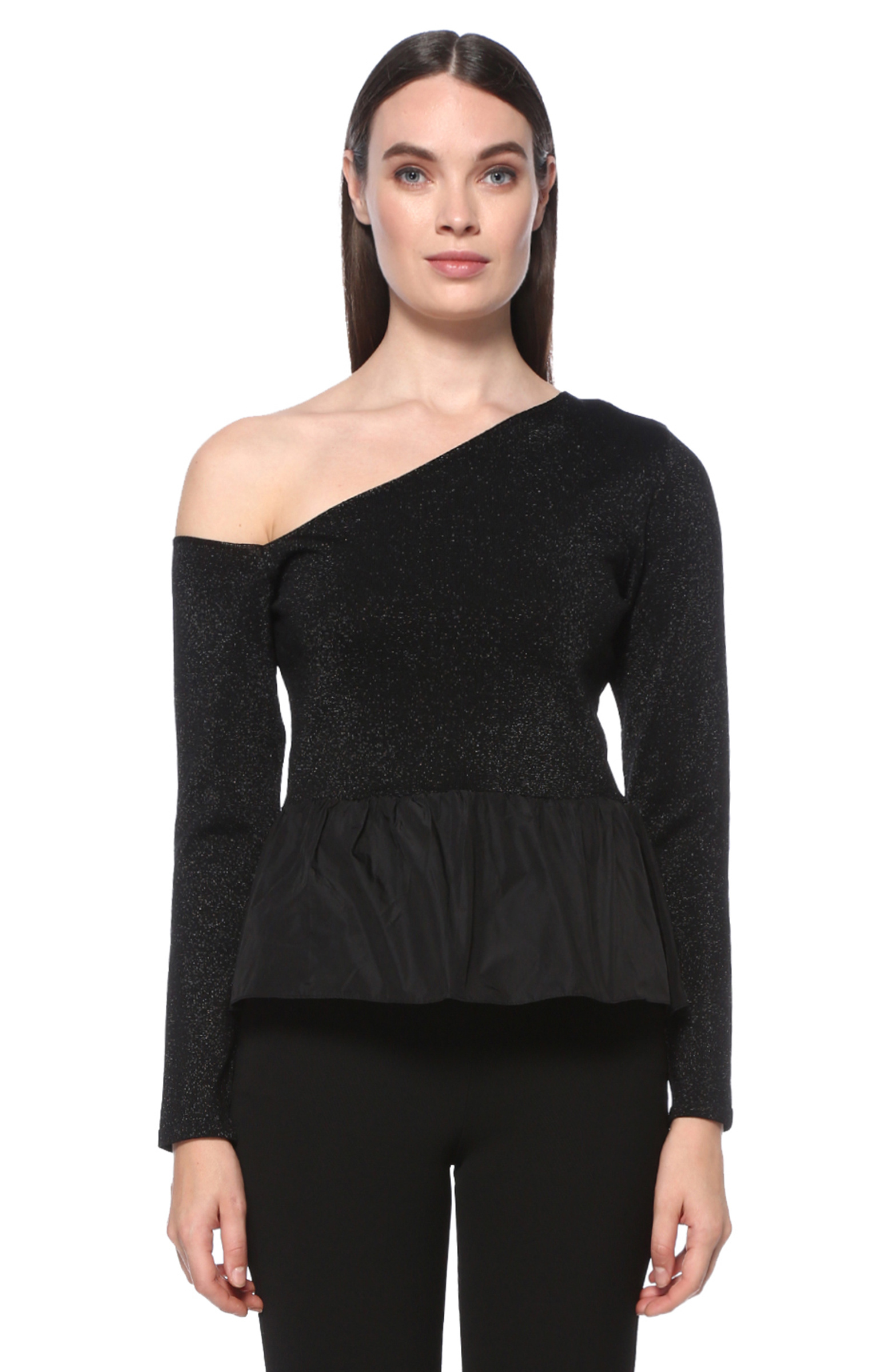 Slim Fit Tek Omuzlu Kazak