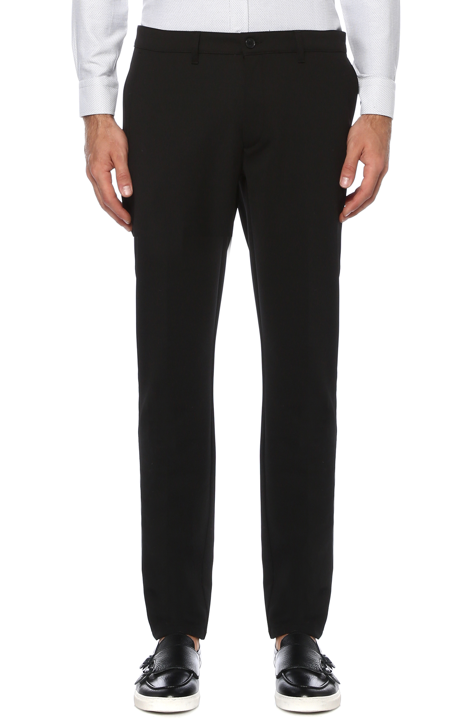 Slim Fit Siyah Normal Bel Pantolon Slim Fit Siyah Normal Bel Pantolon