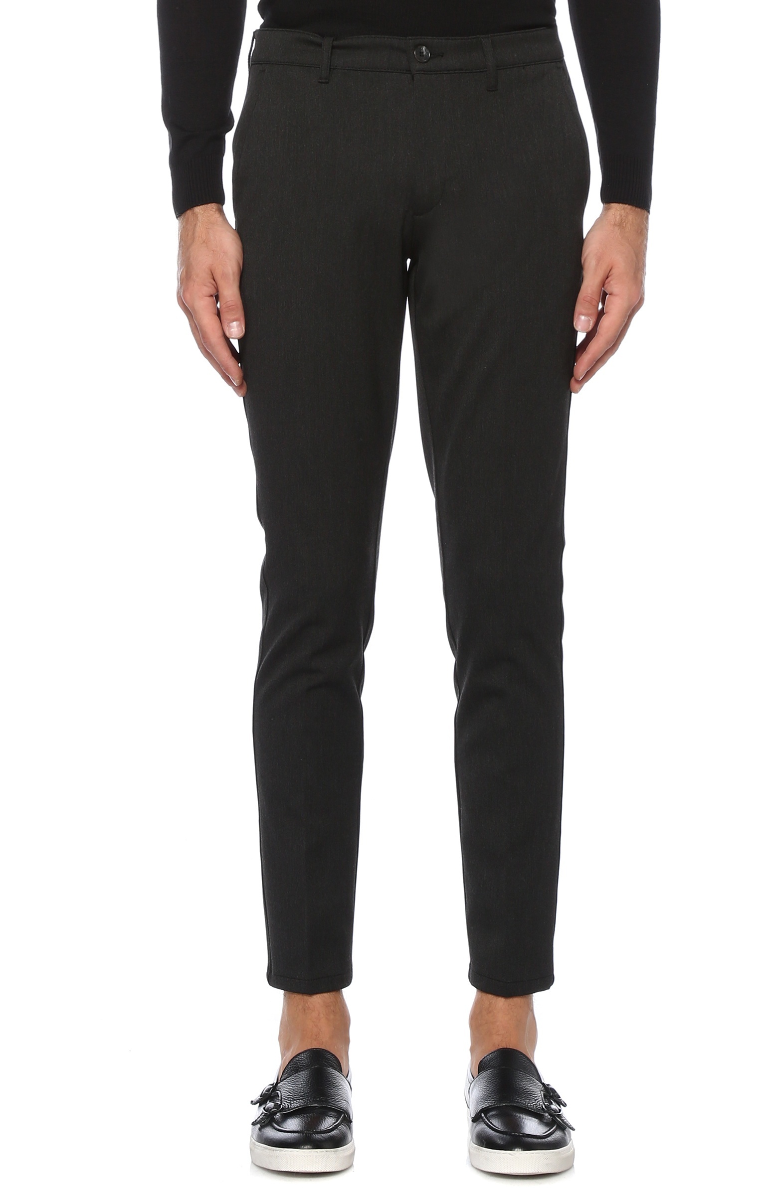 Slim Fit Antrasit Pantolon