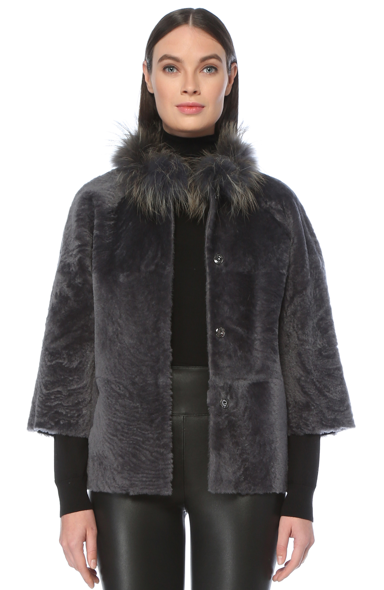 Regular Fit Antrasit Çift Taraflı Yün Mont Regular Fit Antrasit Çift Taraflı Yün Mont