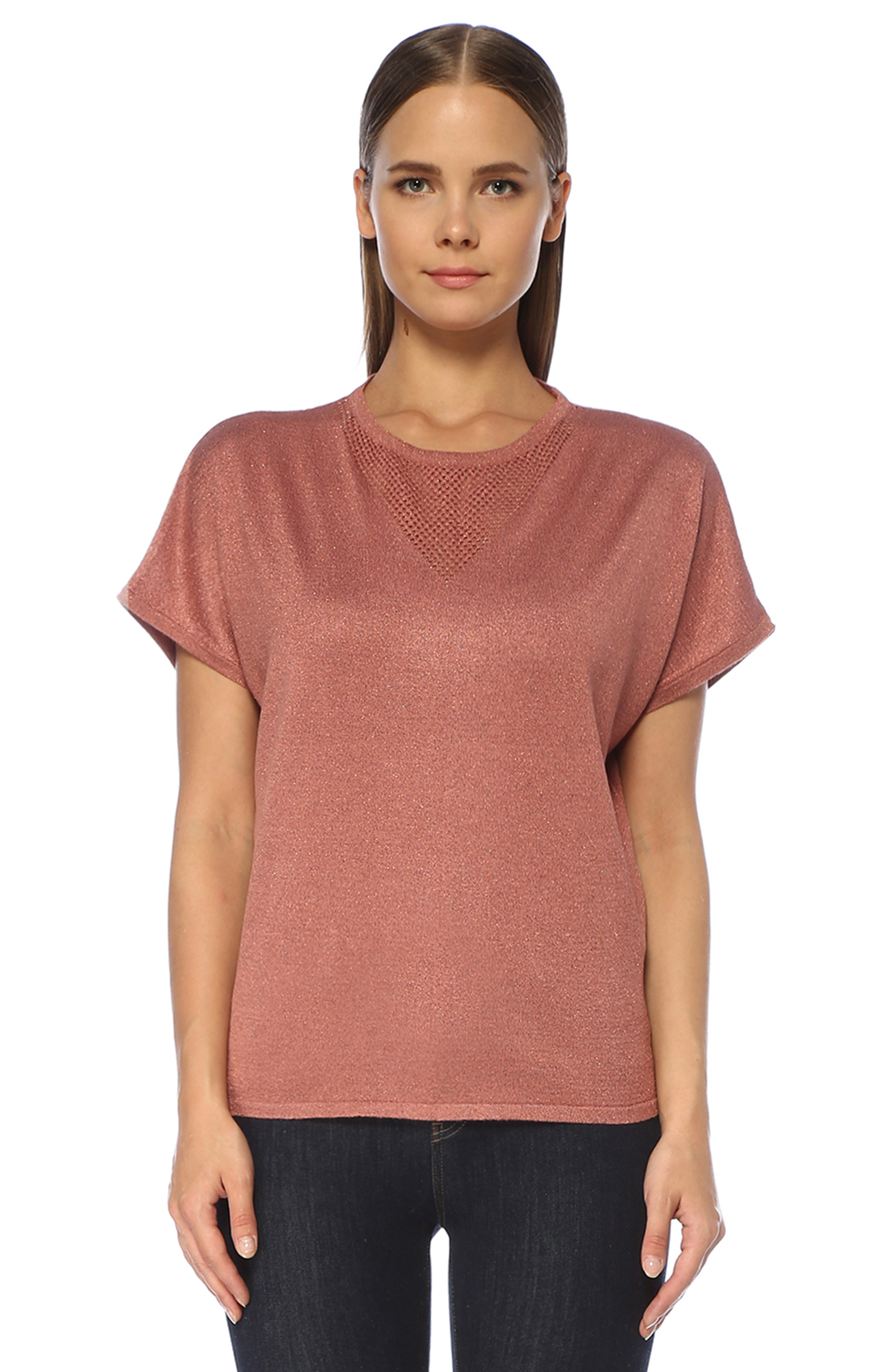 Kiremit Bisiklet Yaka Triko Kiremit Bisiklet Yaka Triko