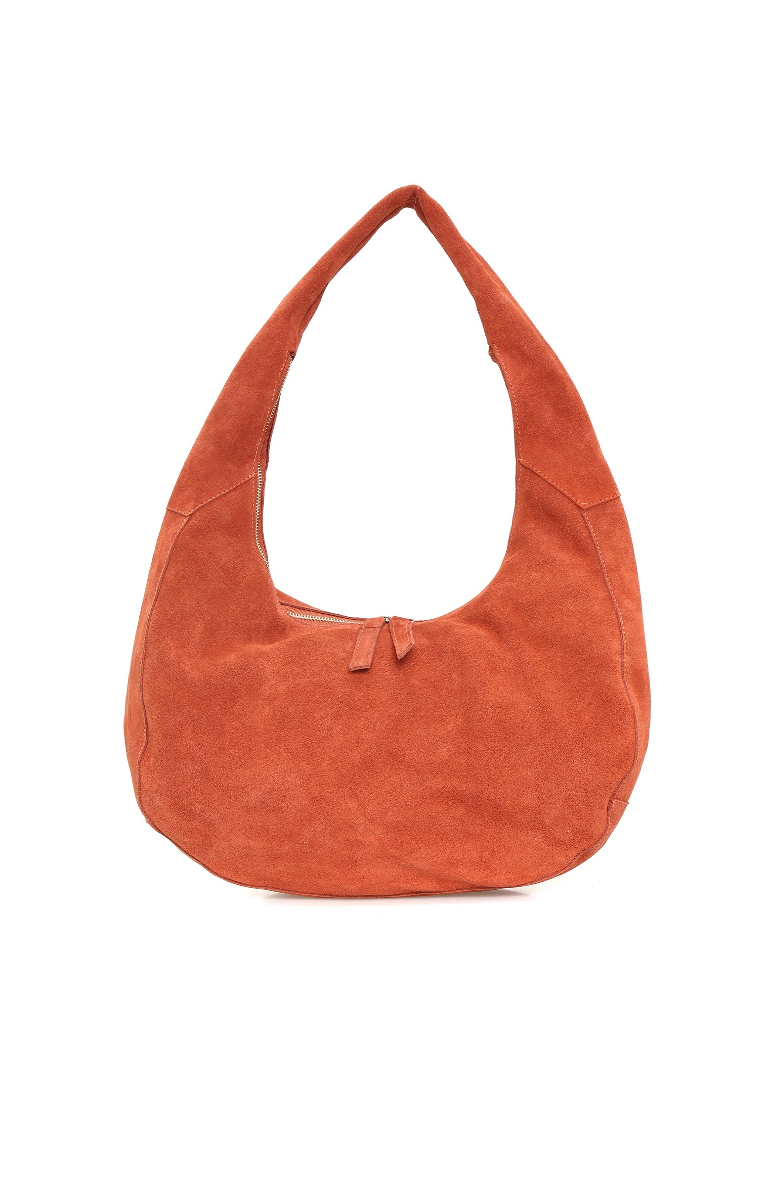 Kiremit Kadın Süet Omuz Çantası Kiremit Kadın Süet Omuz Çantası