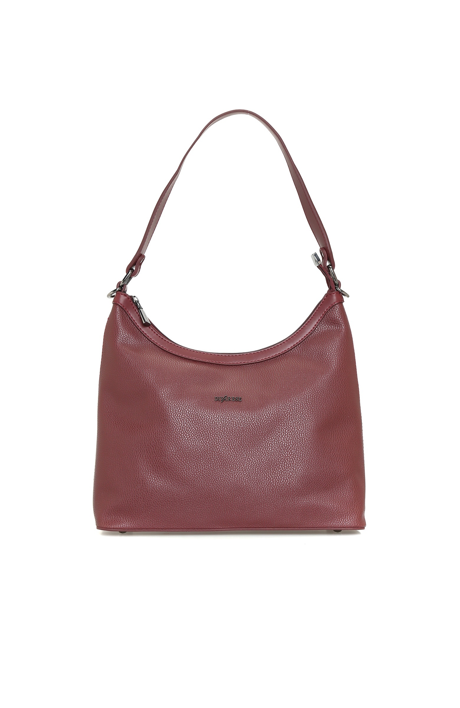 Bordo Logolu Kadın Omuz Çantası