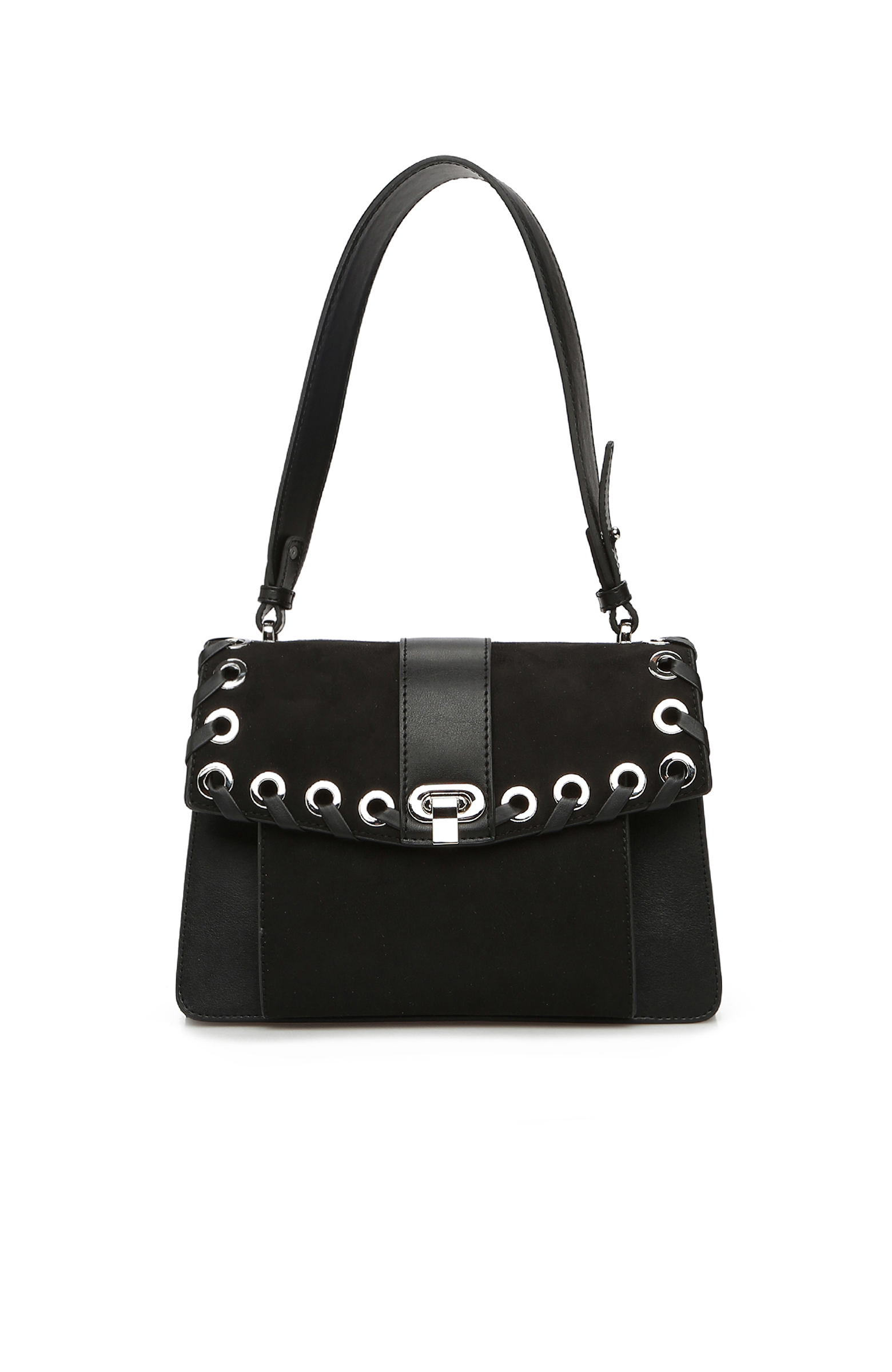 Siyah Kadın Süet Omuz Çantası Siyah Kadın Süet Omuz Çantası