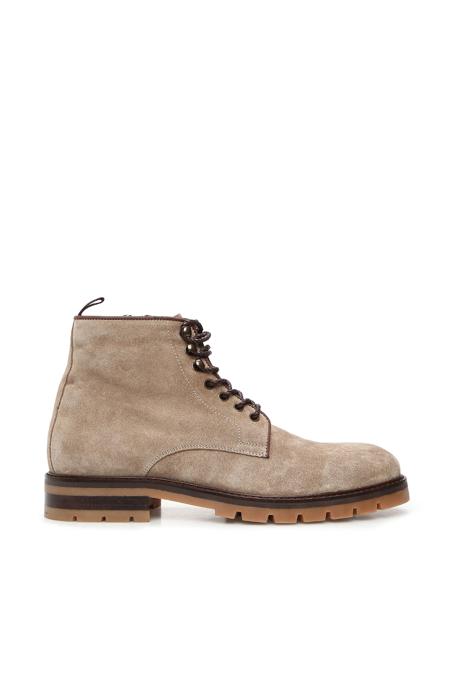 Bej Bağcıklı Erkek Süet Bot