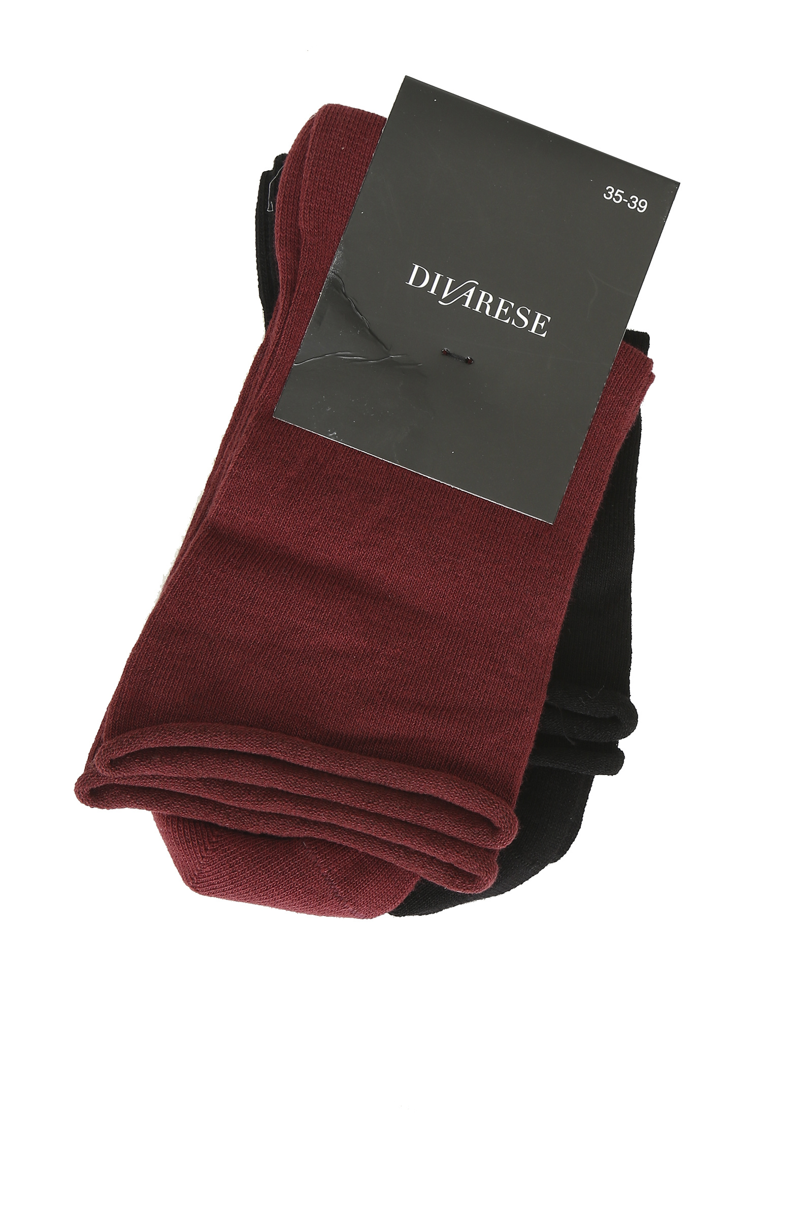 2li Siyah Bordo Kadın Çorap Seti