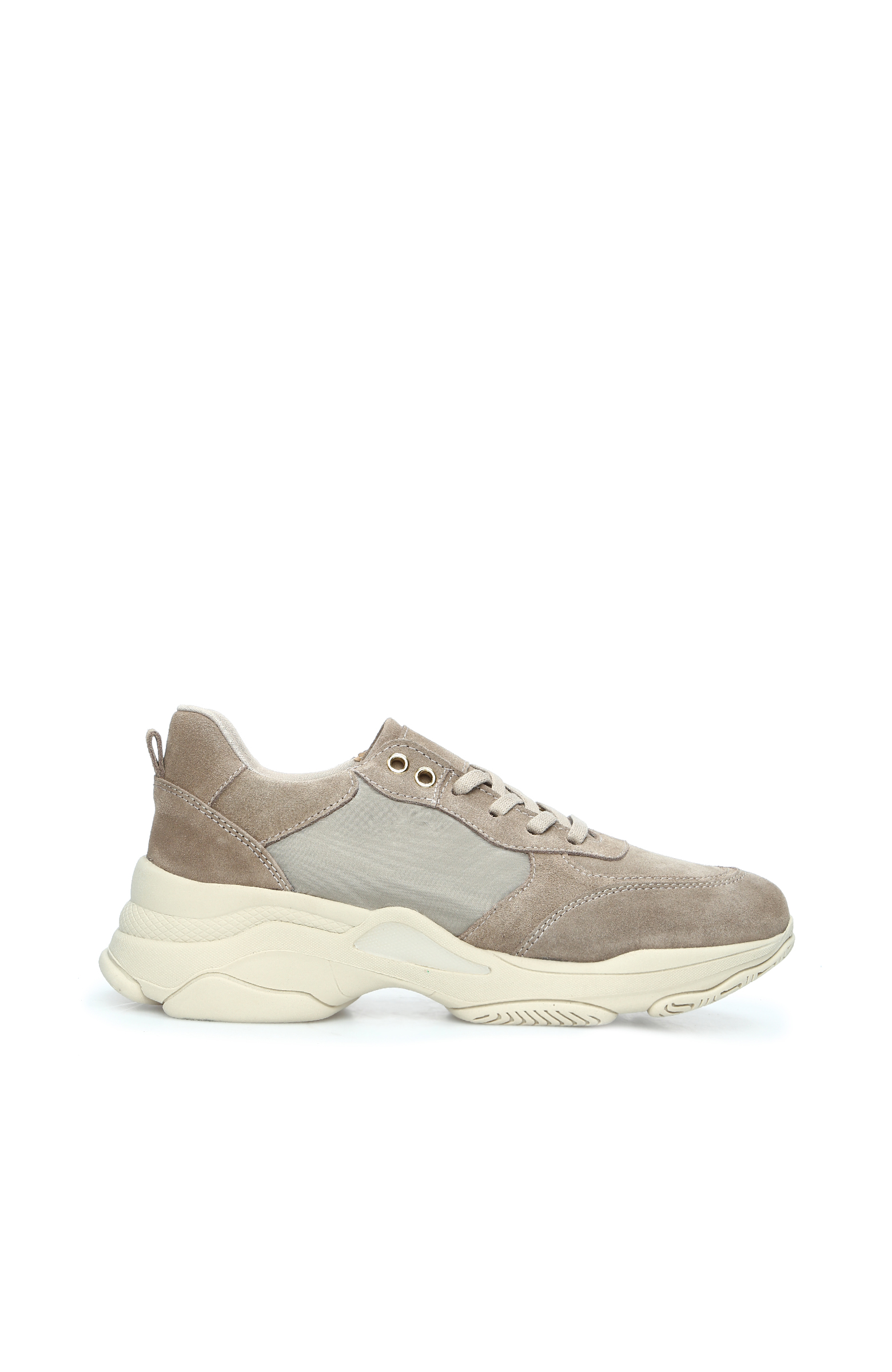 Bej Termo Tabanlı Kadın Süet Sneaker Bej Termo Tabanlı Kadın Süet Sneaker