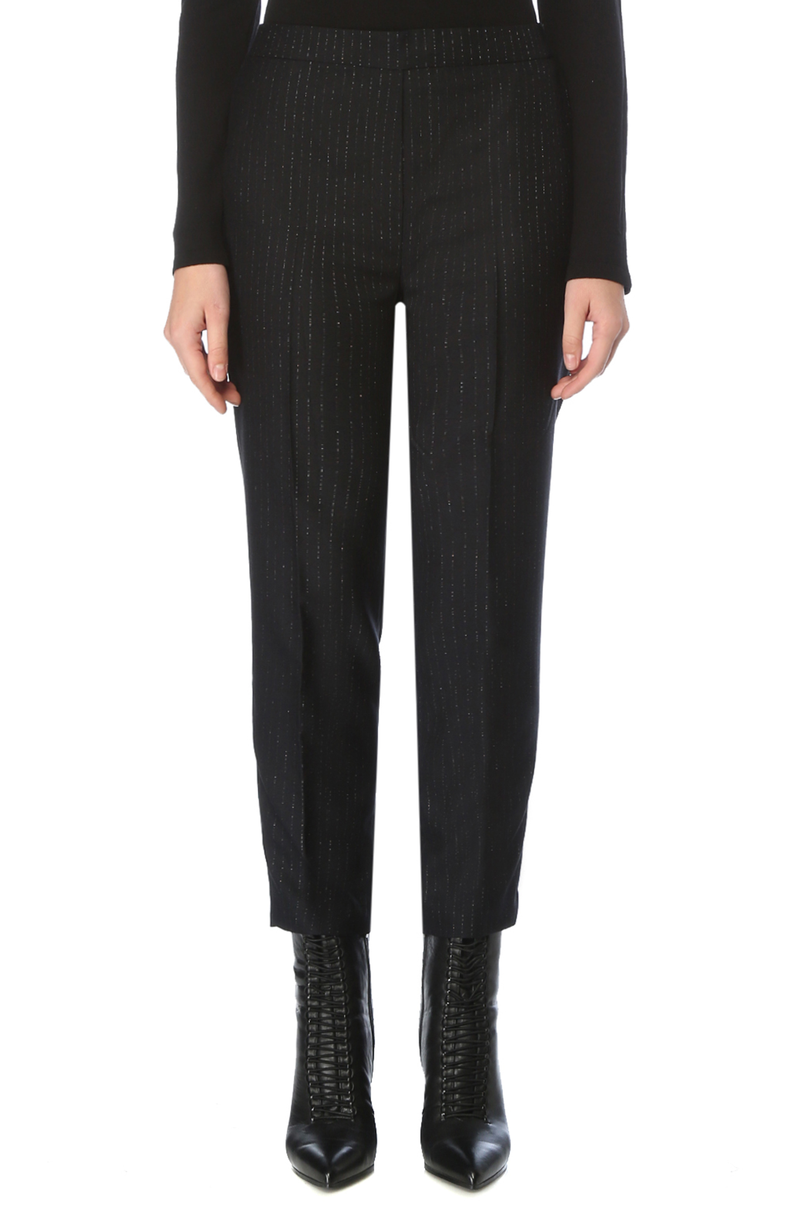 Basic Fit Lacivert Çizgili Pantolon Basic Fit Lacivert Çizgili Pantolon