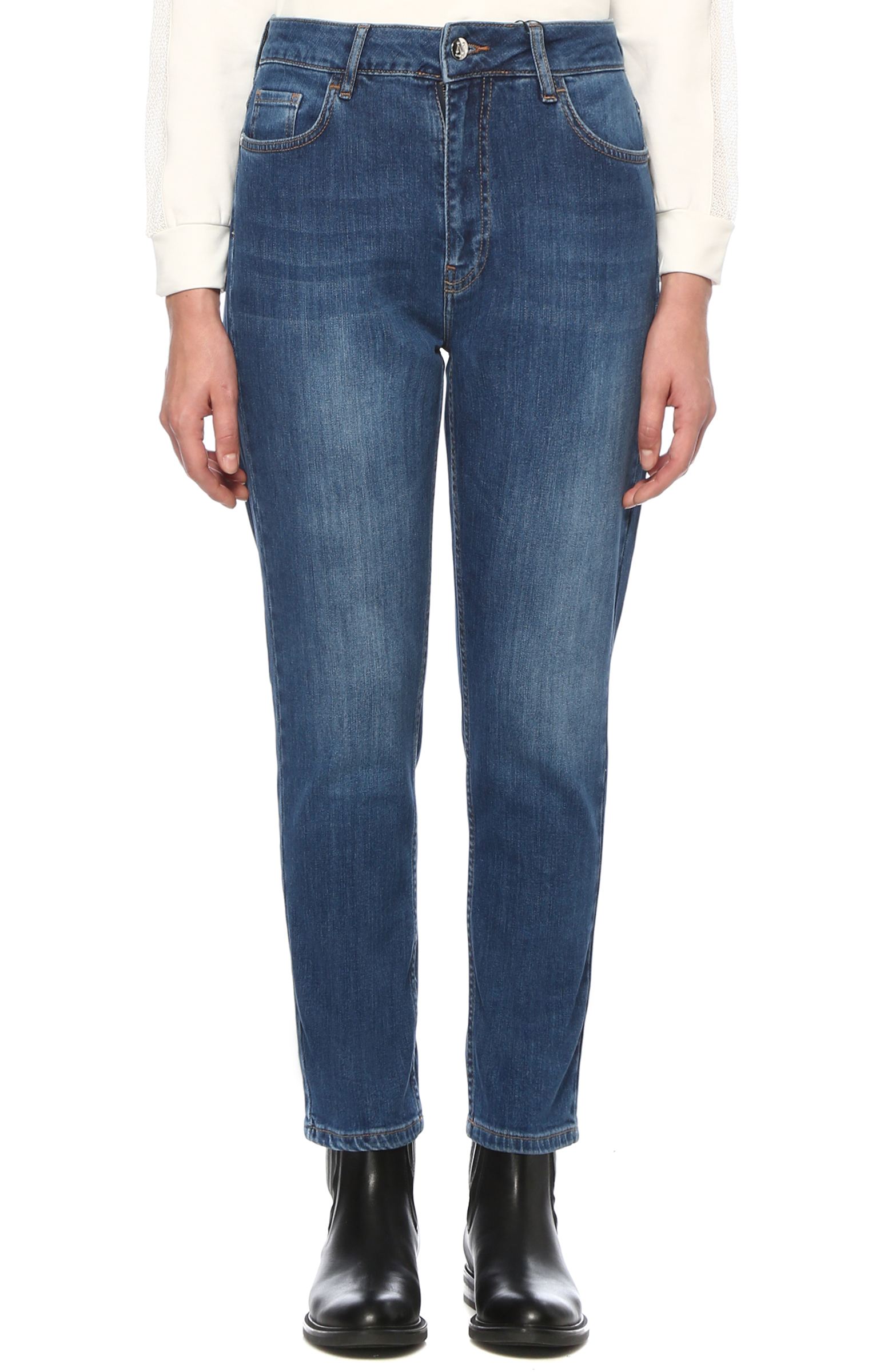 Regular Fit Lacivert Normal Bel Jean Pantolon Regular Fit Lacivert Normal Bel Jean Pantolon