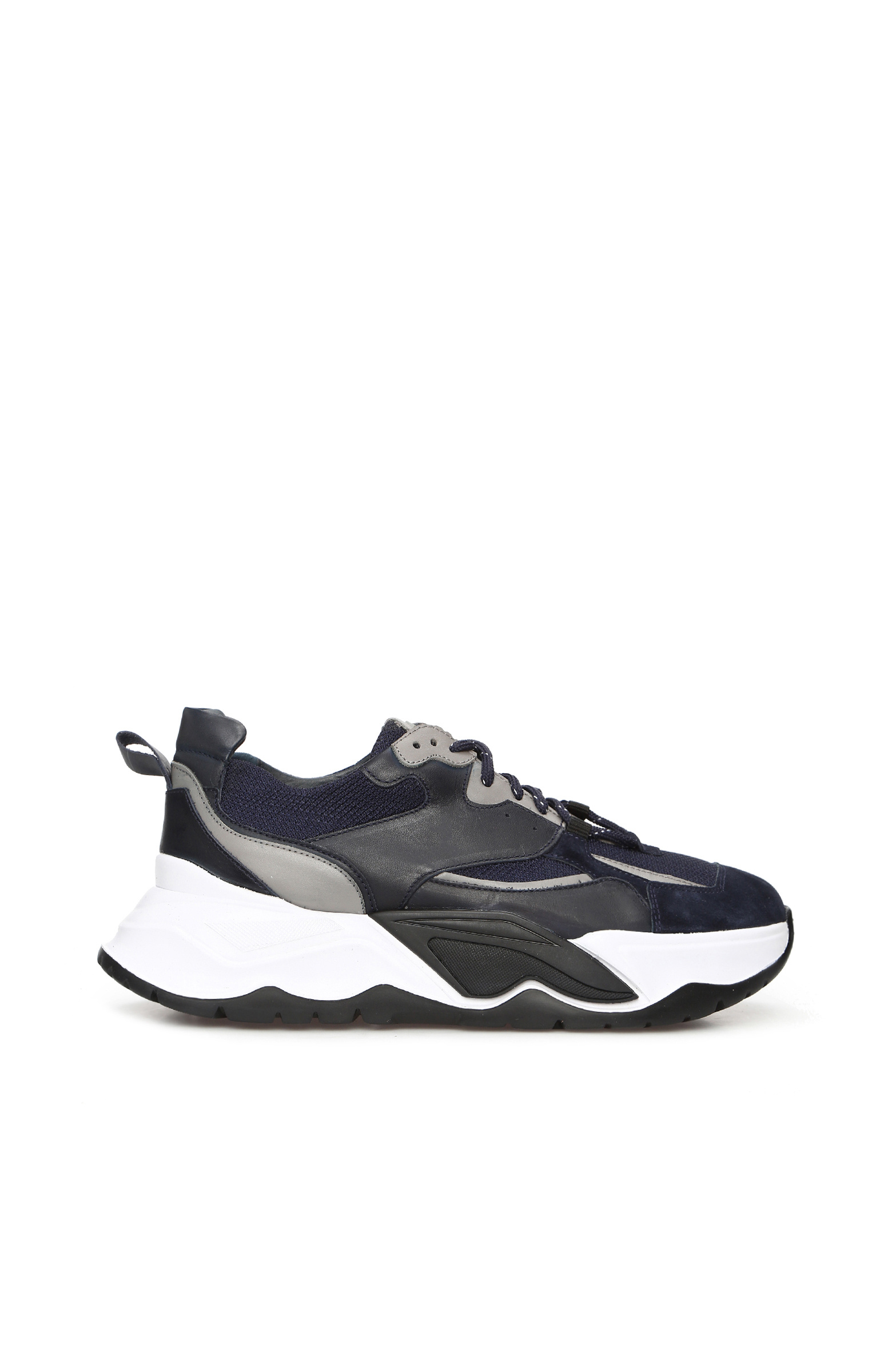 Lacivert Erkek Deri Sneaker