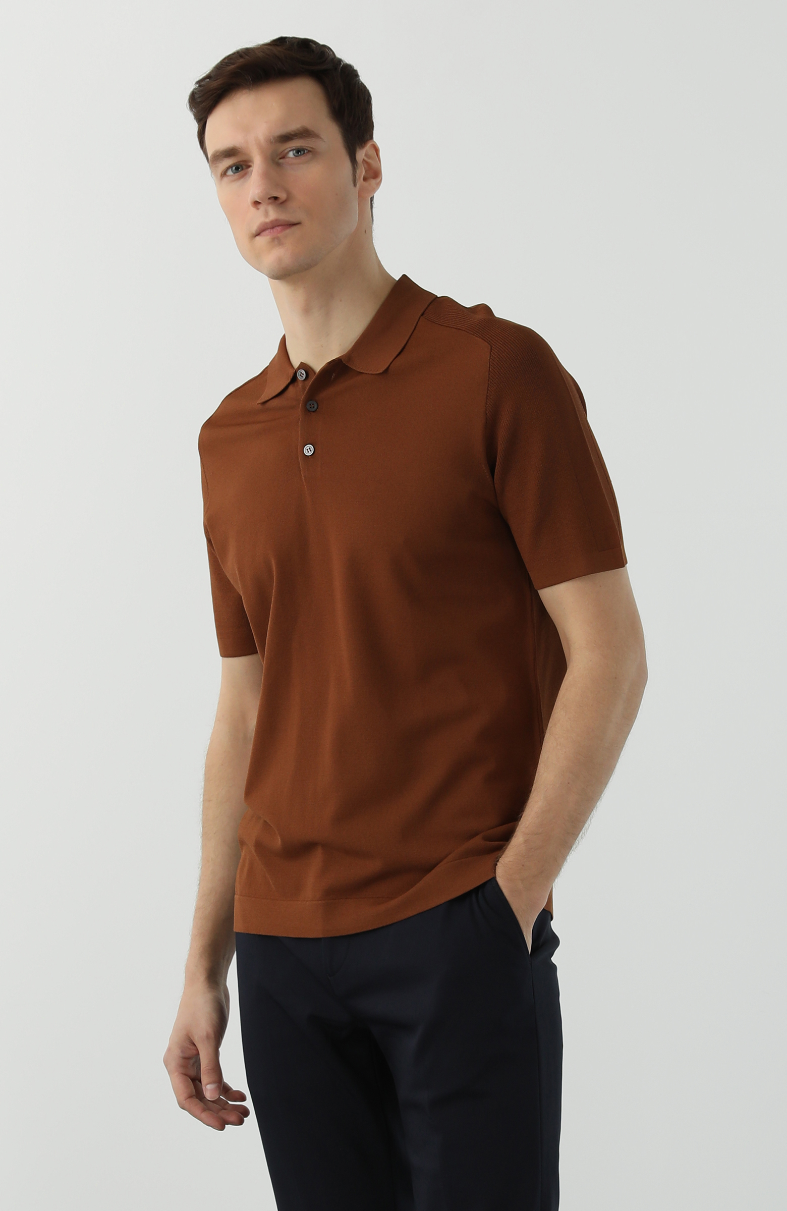 Taba Polo Yaka Triko Kazak Taba Polo Yaka Triko Kazak